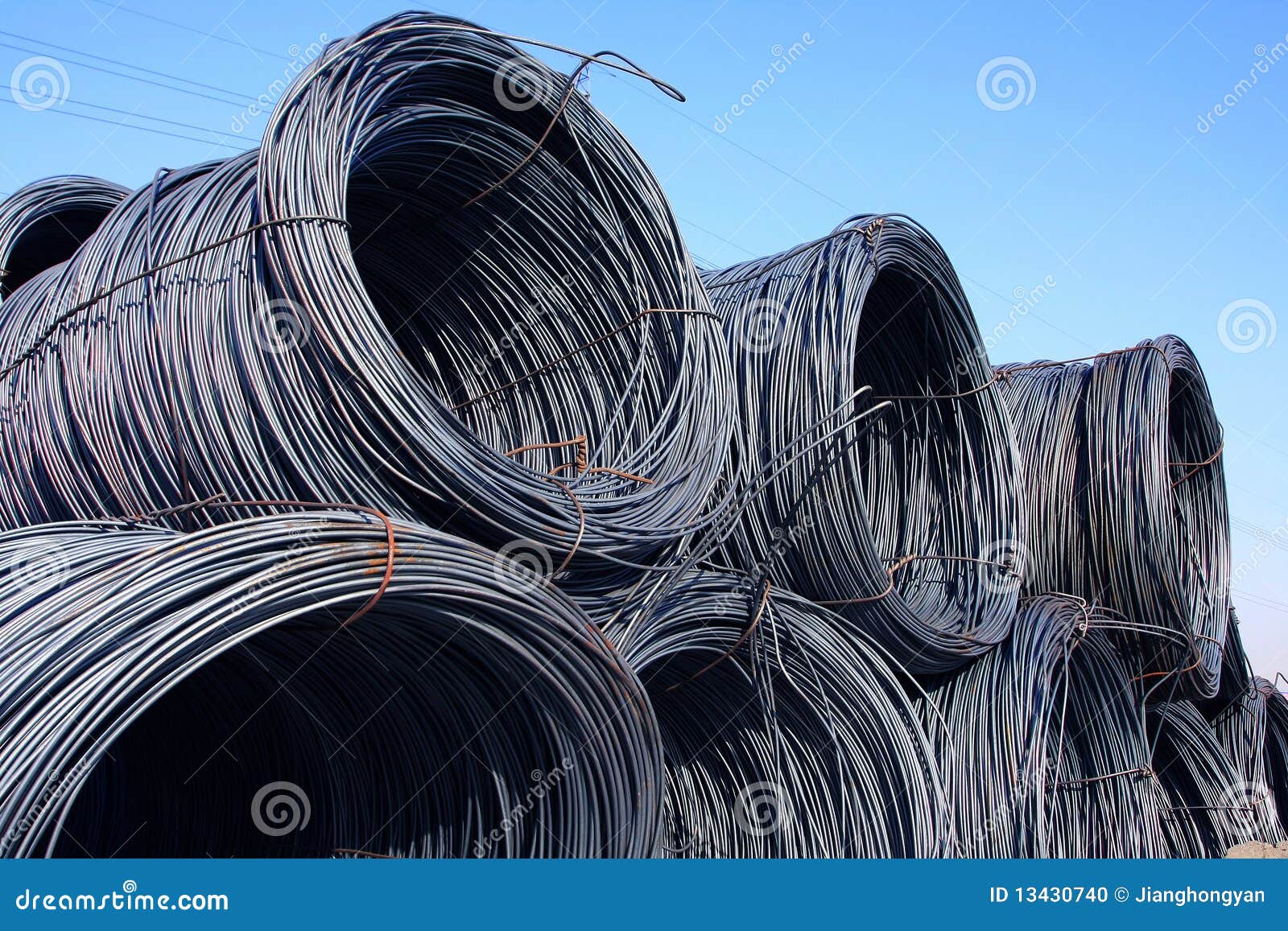 Steel stock photo. Image of pile, metal, architecture - 13430740