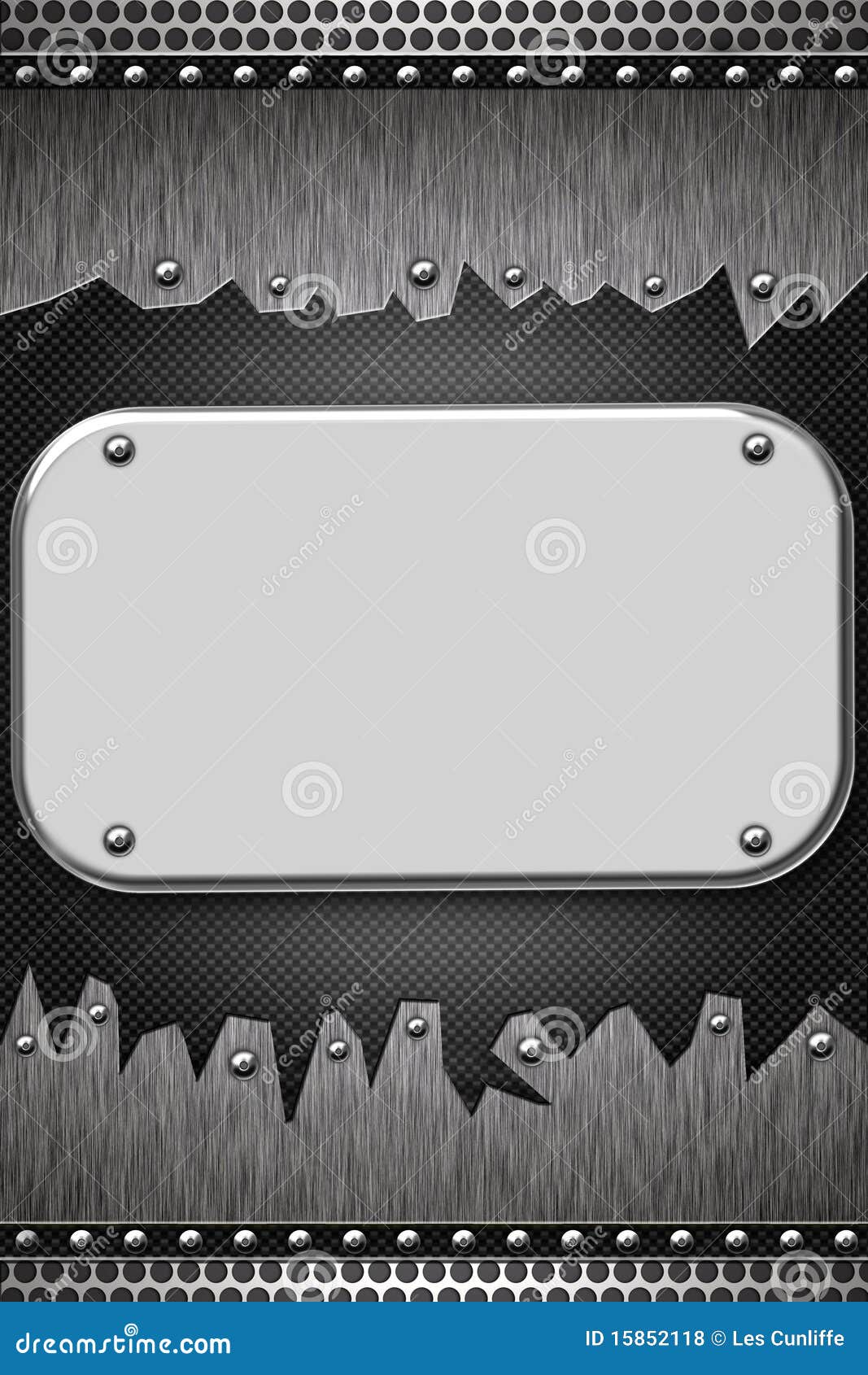 Steel Riveted Frame. Metal Banner Stock Image | CartoonDealer.com ...