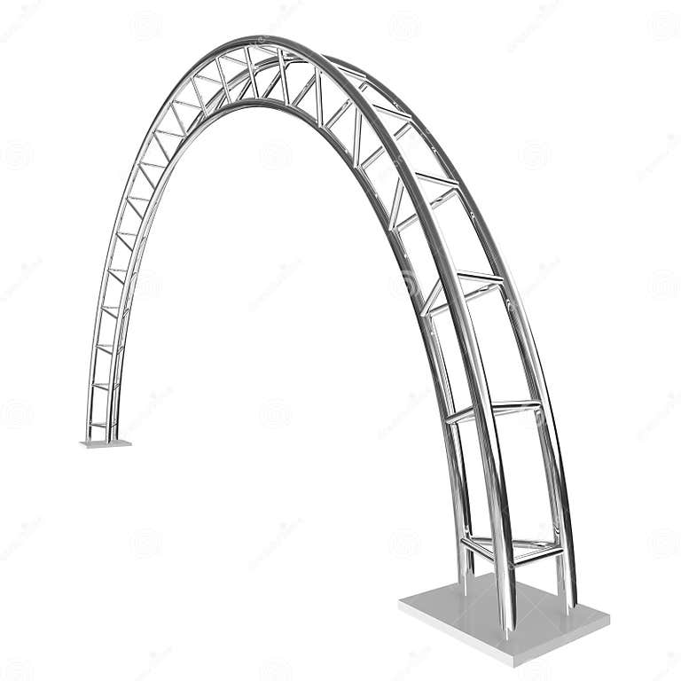 Steel arch stock illustration. Illustration of element - 413231