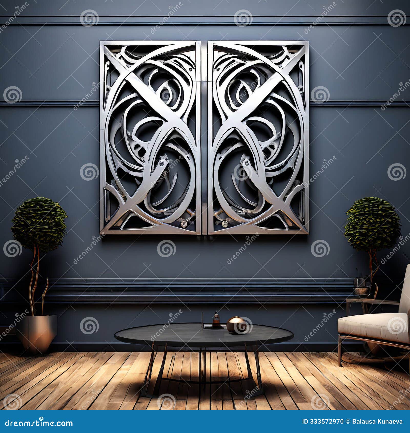 Steel Architectural Wall Art Decorative Wall Art Inspi Stock ...