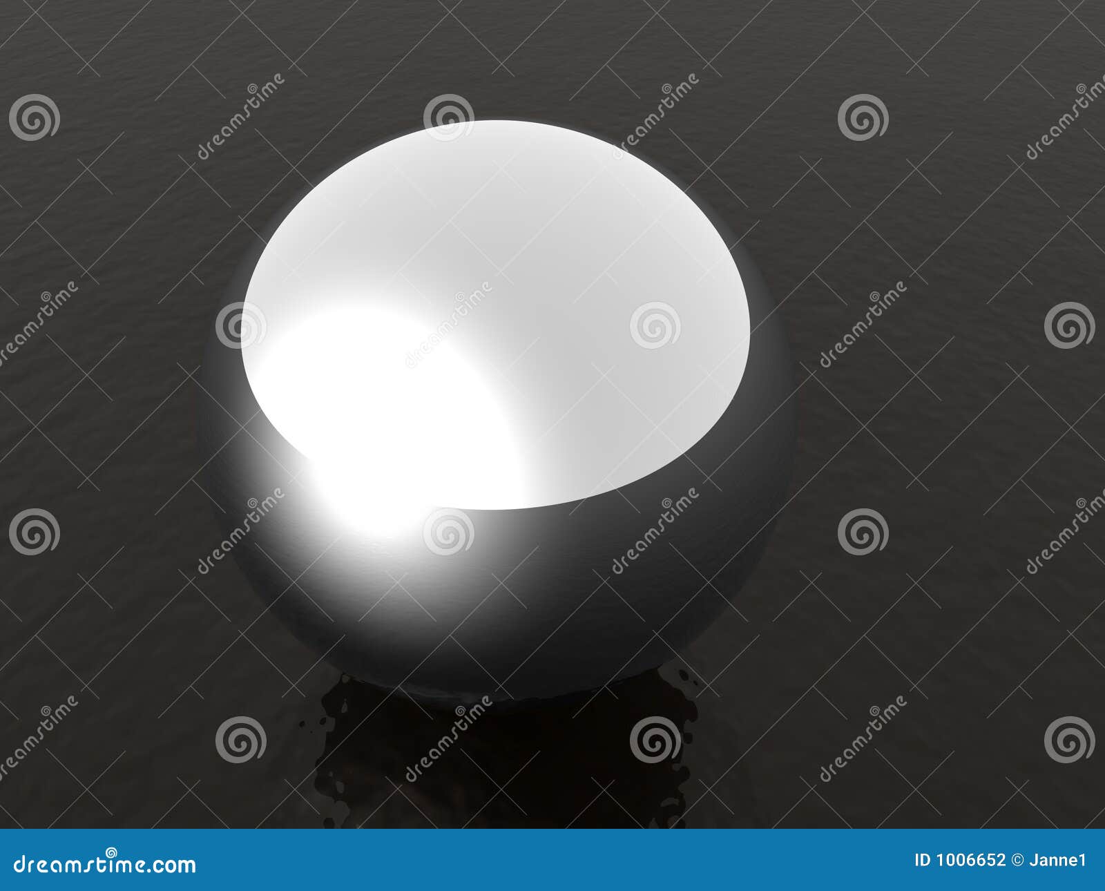 Steel ball stock illustration. Illustration of render - 1006652