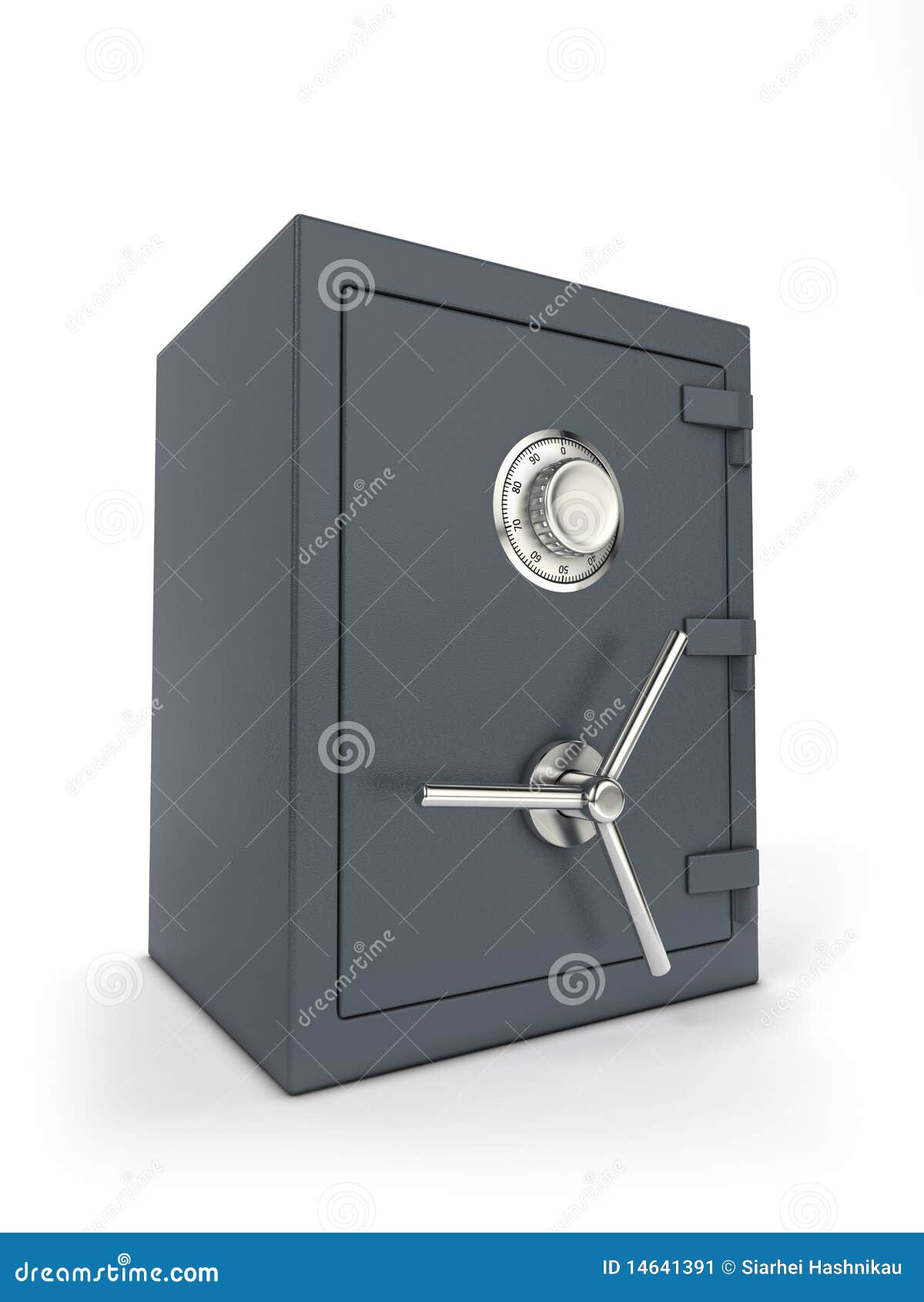 Steel bank safe stock illustration. Illustration of lock - 14641391