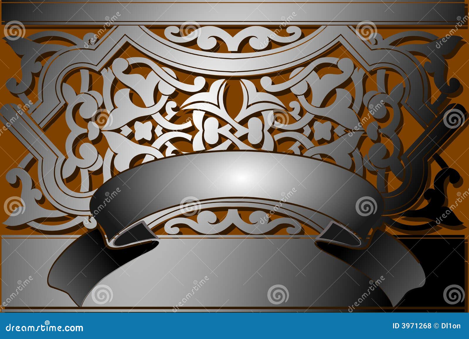 Steel Banner Classic Style. Stock Vector - Illustration of graphic ...
