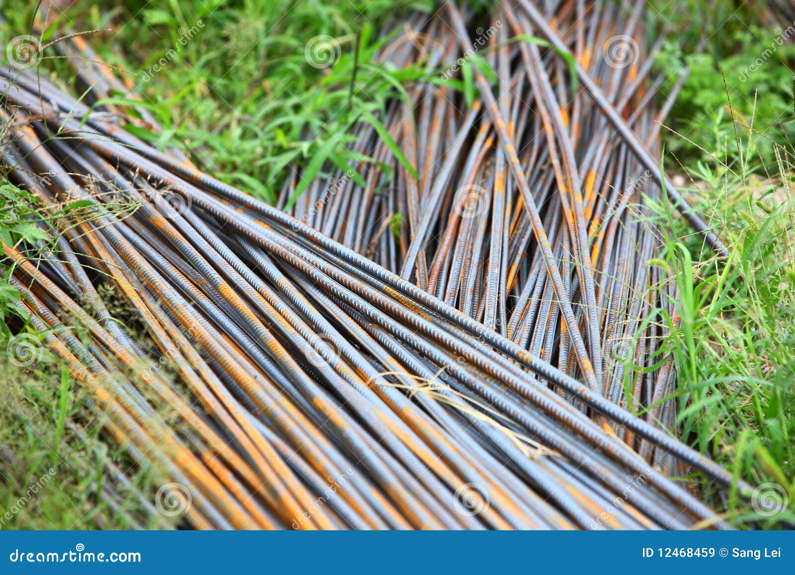 Steel bar stock image. Image of background, closeup, grass - 12468459