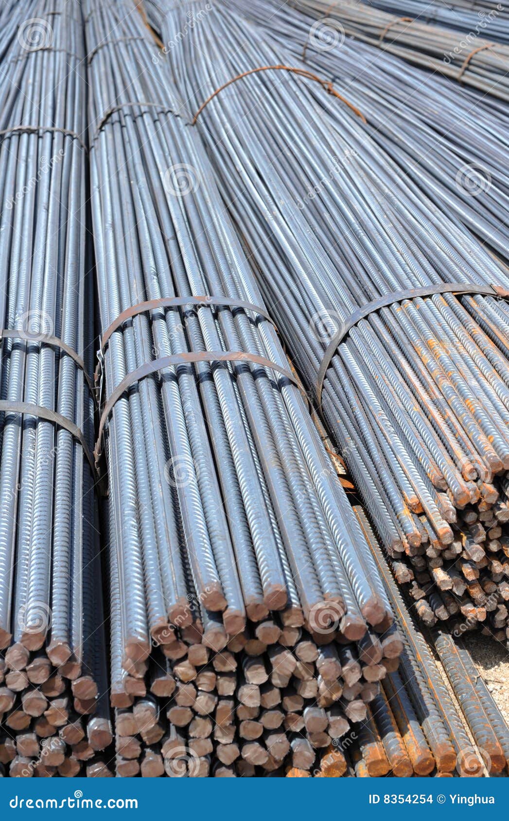 Steel bar stock photo. Image of poles, building, reinforce - 8354254