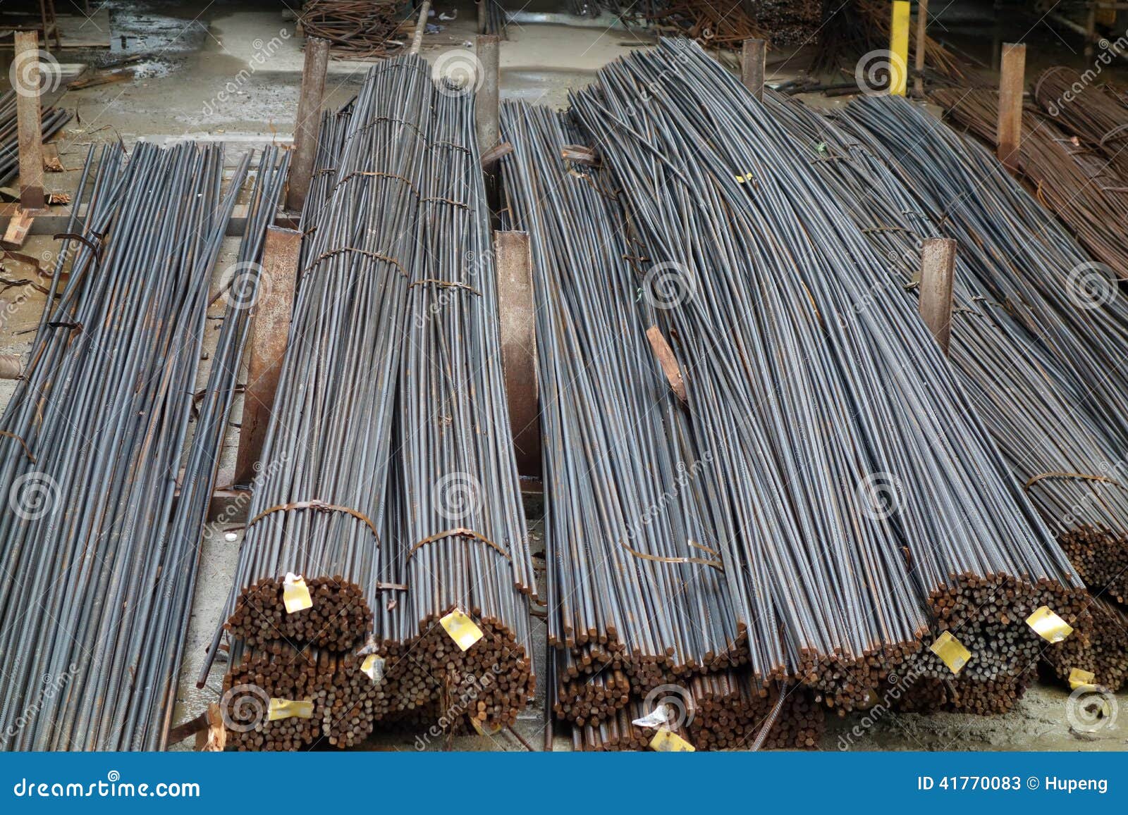 Steel bar stock image. Image of iron, city, cast, building - 41770083