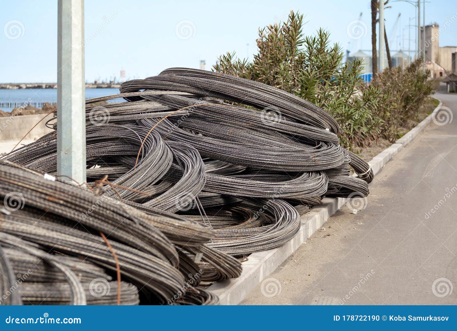 Steel Bar for Building Materials for Construction Work Stock Photo ...