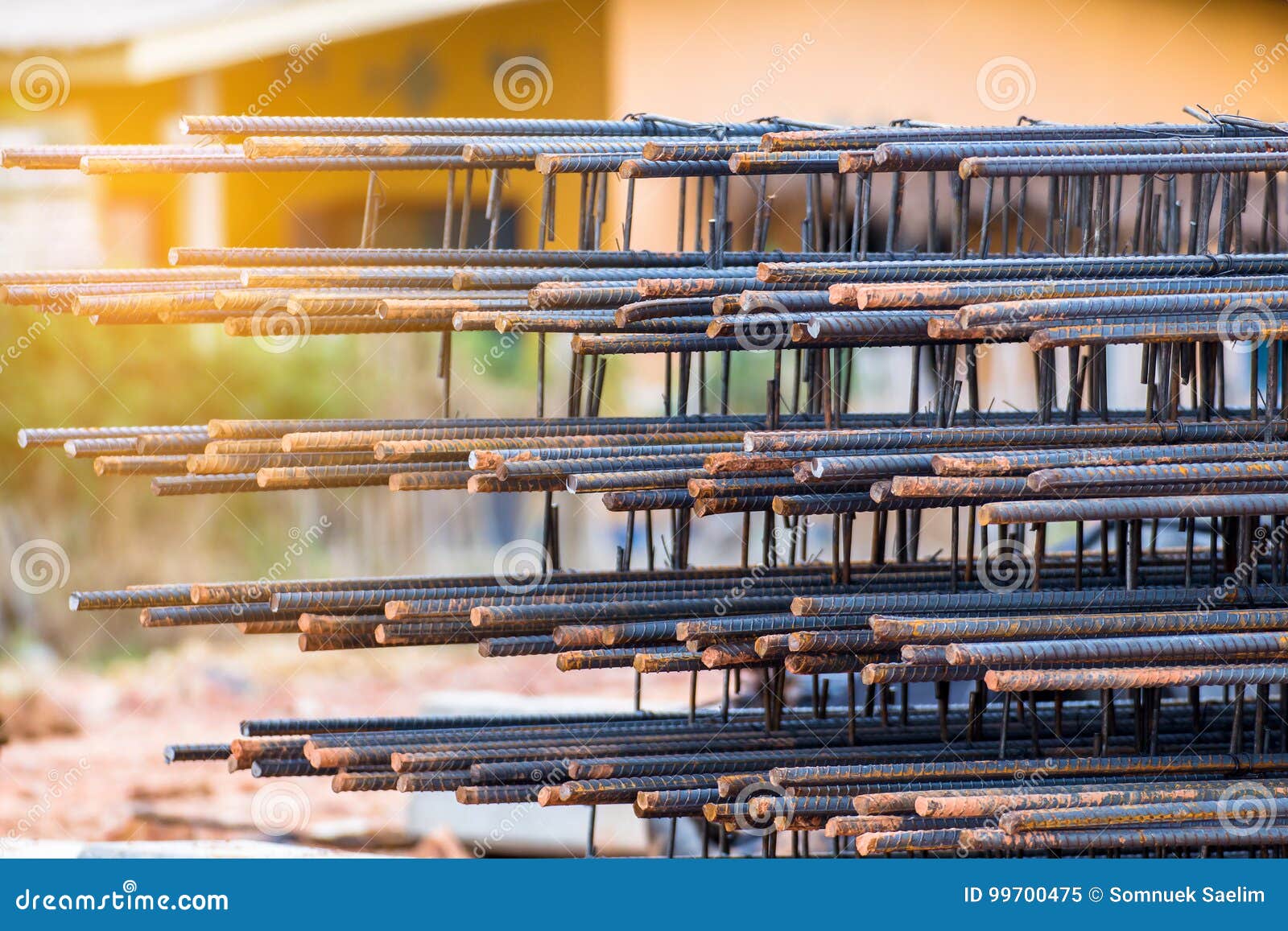 Steel Bar for Construction Concrete Work,mortar in Structural Ba Stock ...