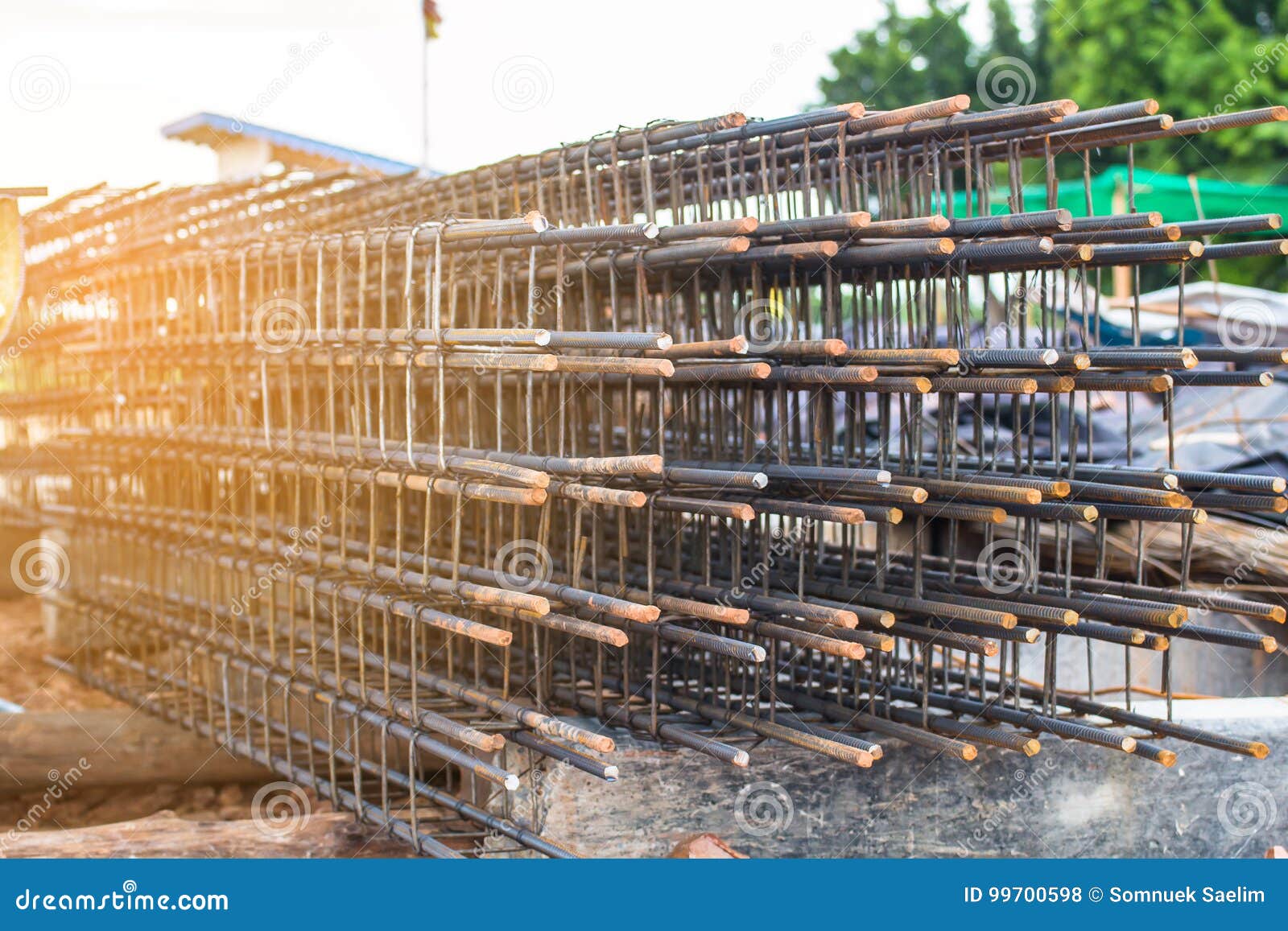 Steel Bar for Construction Concrete Work,mortar in Structural Ba Stock ...