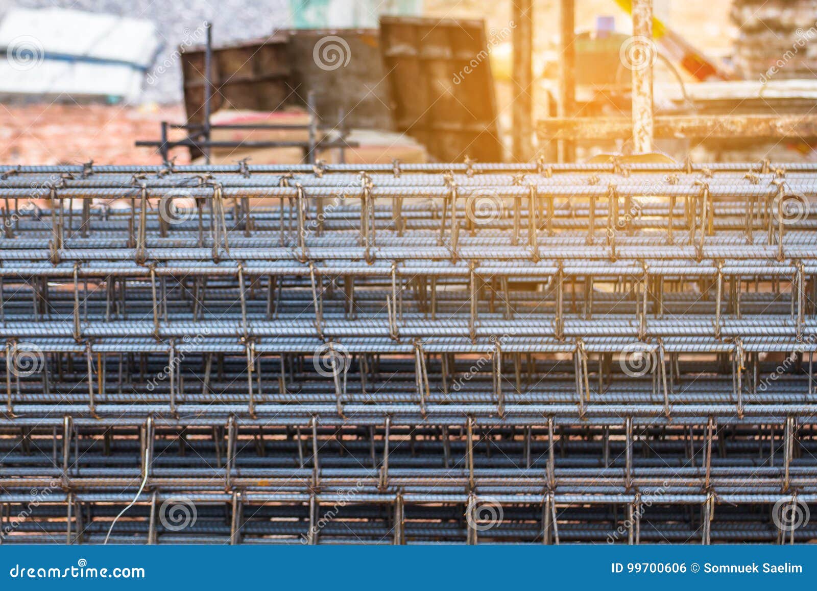 Steel Bar for Construction Concrete Work,mortar in Structural Ba Stock ...