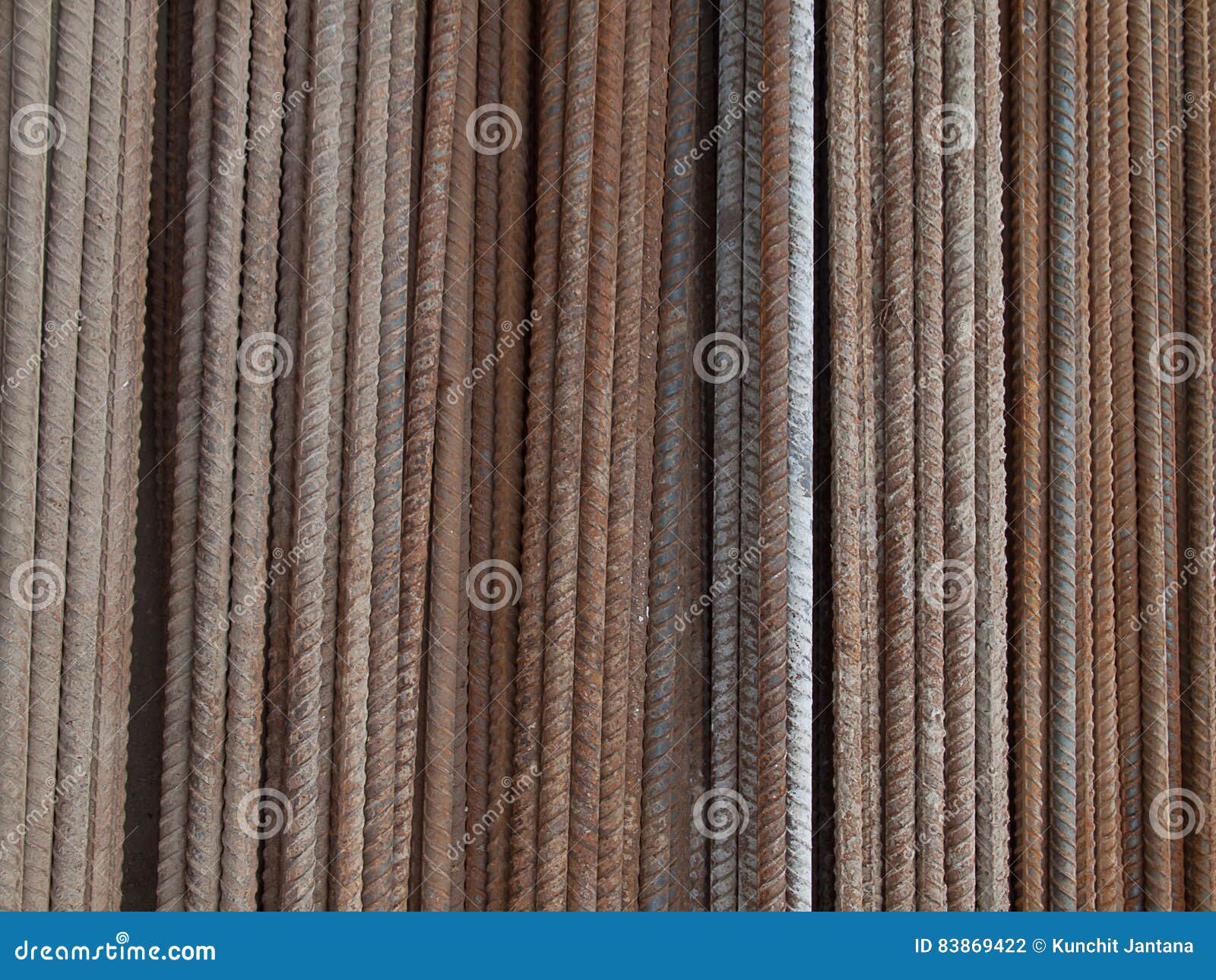 Steel Bar in the Construction Site. Stock Photo - Image of bend, cross ...