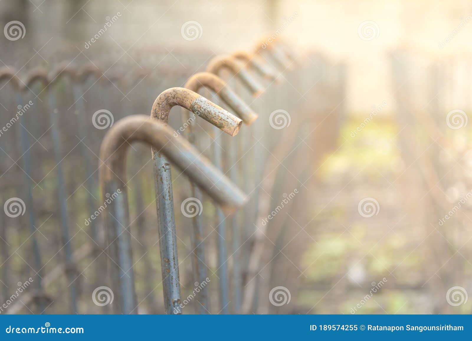 Steel Bar for Drainage Construction. Stock Image - Image of rebar ...