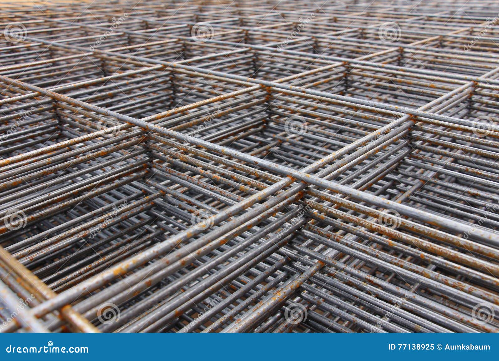 Steel bar framework stock image. Image of iron, rust - 77138925