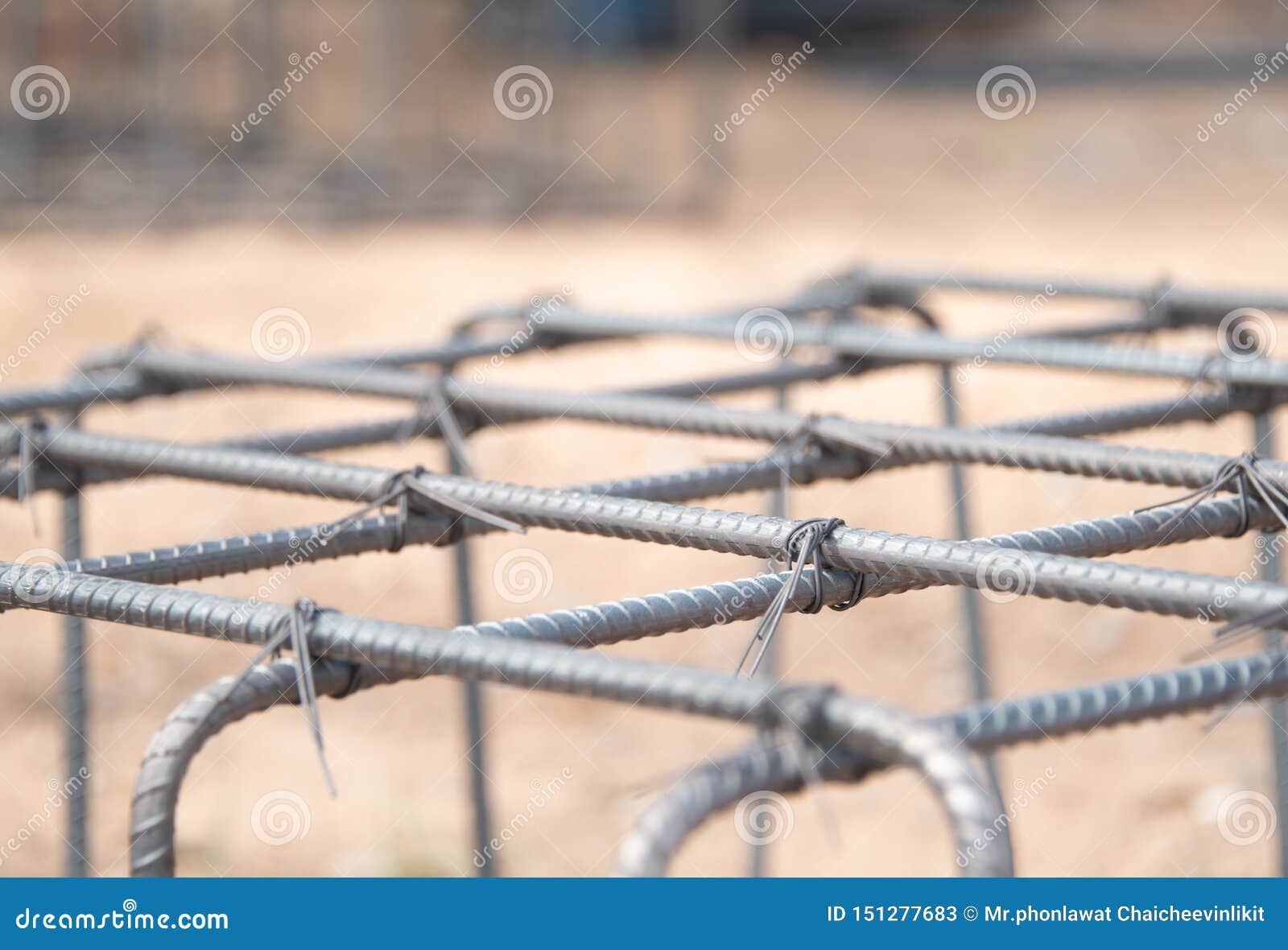 Steel Bar Rebar Reinforcement Stock Image - Image of iron, architecture ...
