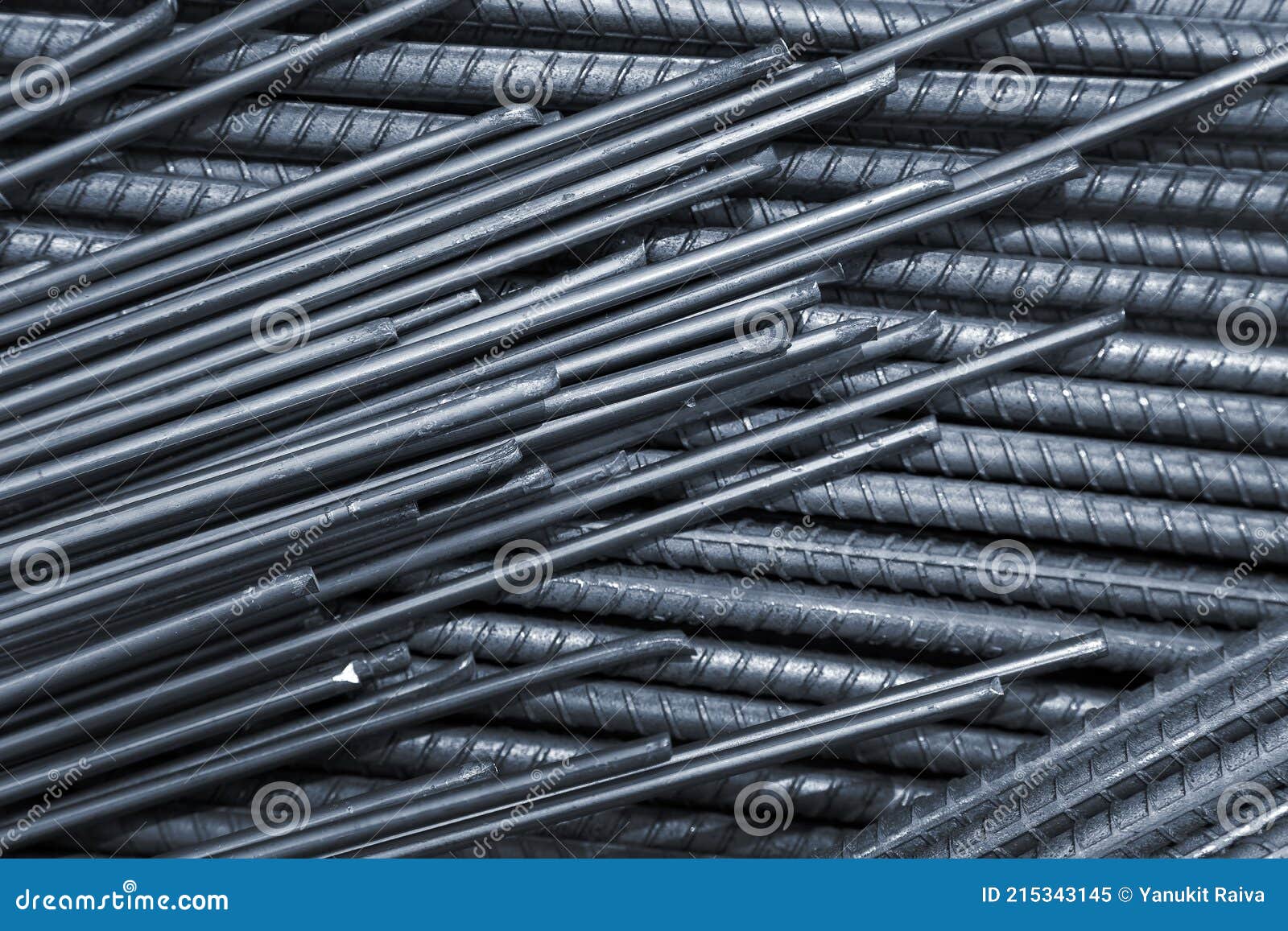 Steel Bar Texture in Construction Site Stock Image - Image of alloy ...