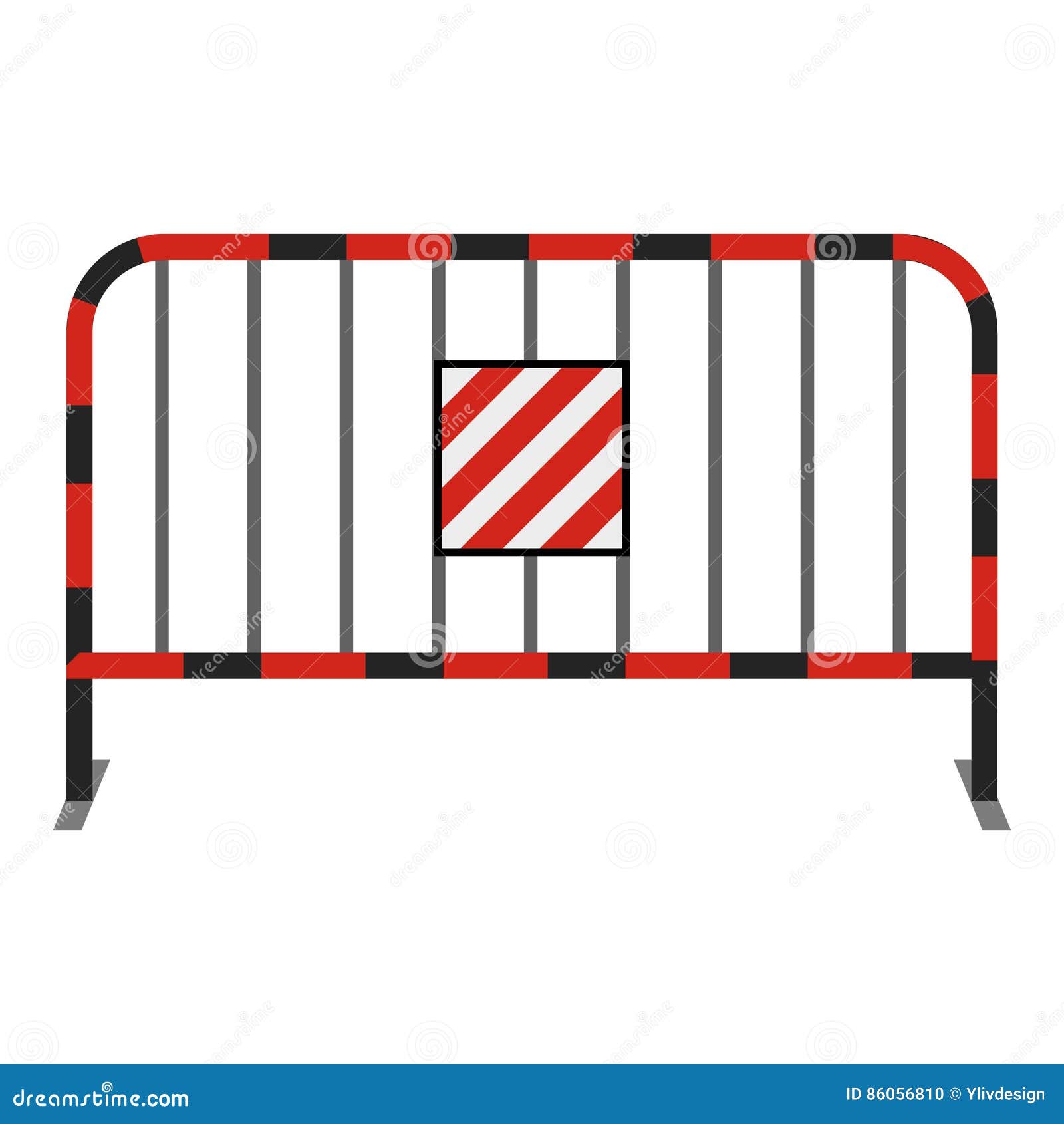 Steel Barrier Icon, Cartoon Style Stock Vector - Illustration of door ...