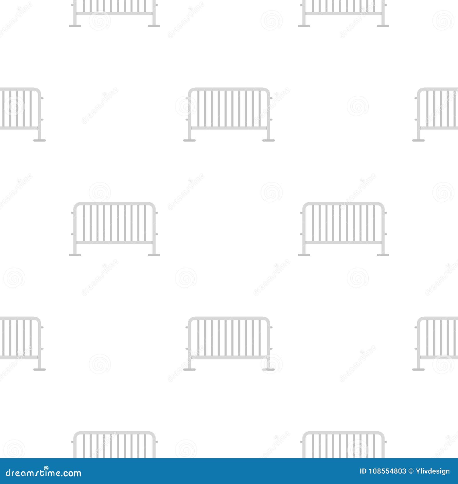 Steel Barrier Pattern Seamless Stock Vector - Illustration of door ...