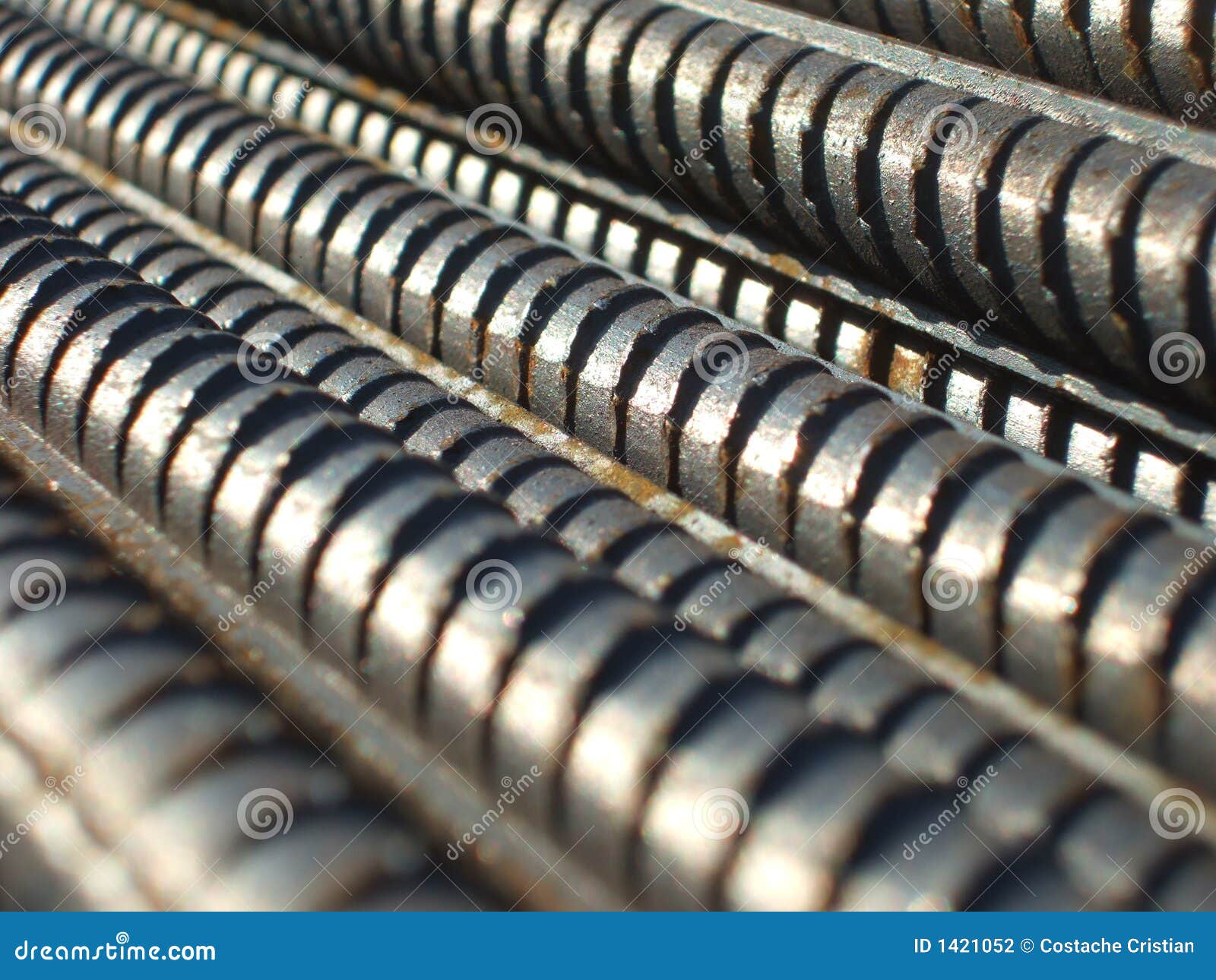 Steel bars stock photo. Image of rods, trailer, rusted - 1421052