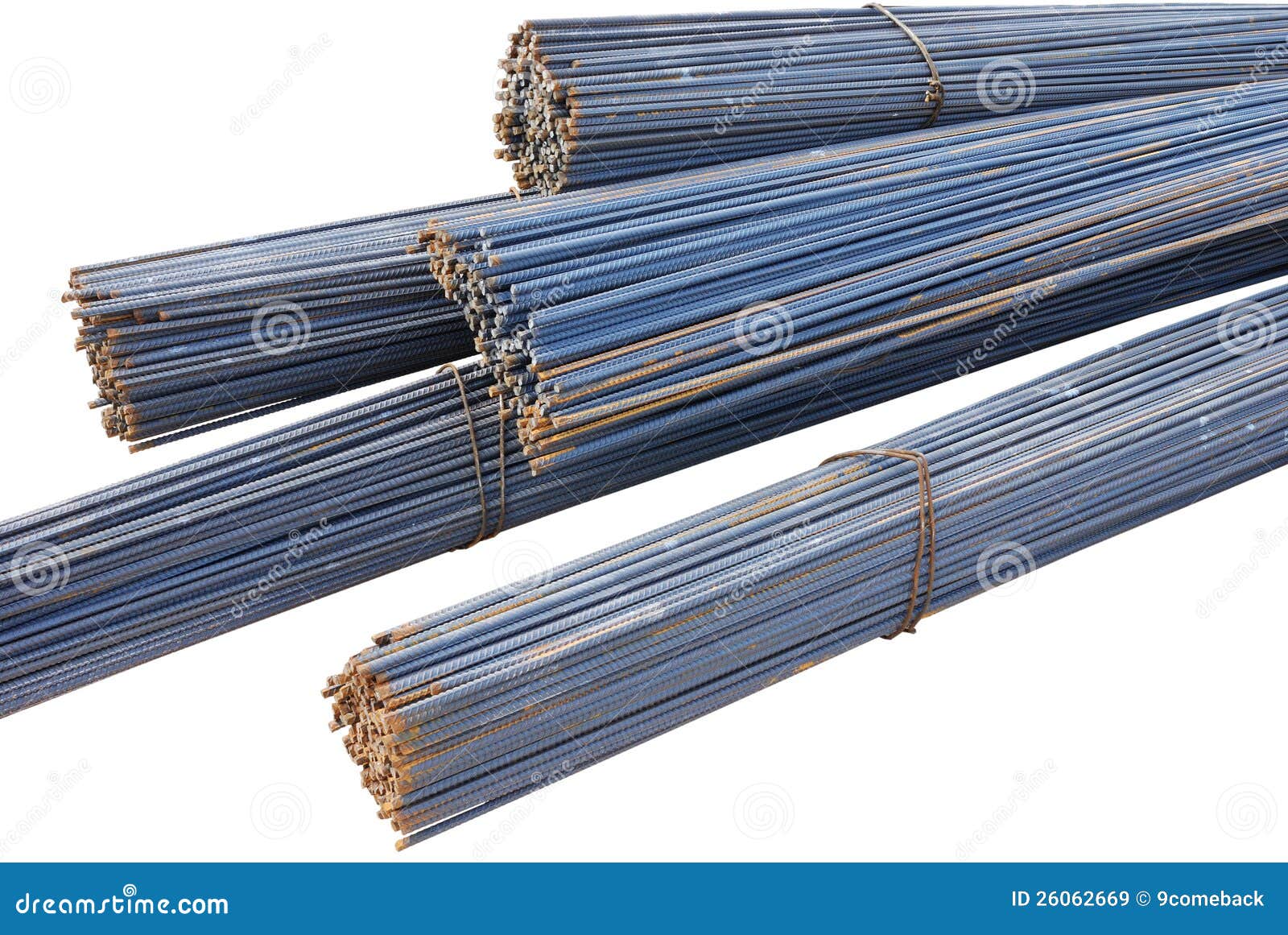 Steel bars stock image. Image of construction, metal - 26062669
