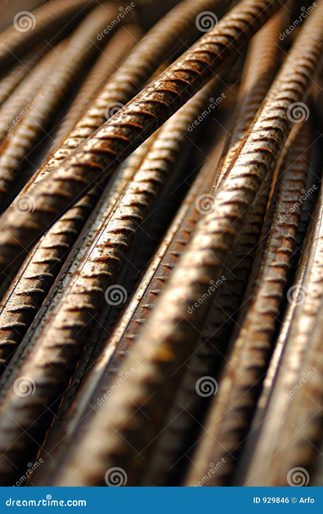 Steel Bars For Reinforced Concrete Foundation Royalty-Free Stock ...