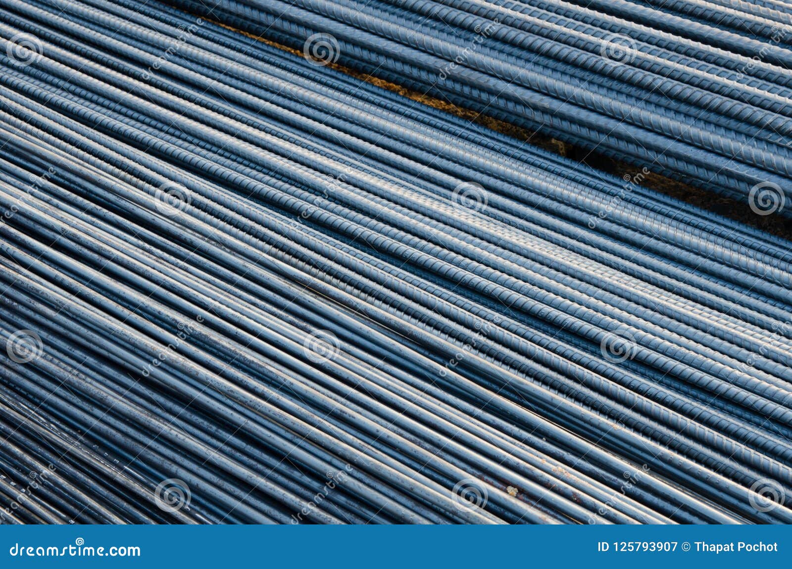 Steel bars stock image. Image of metal, rusty, pillar - 125793907