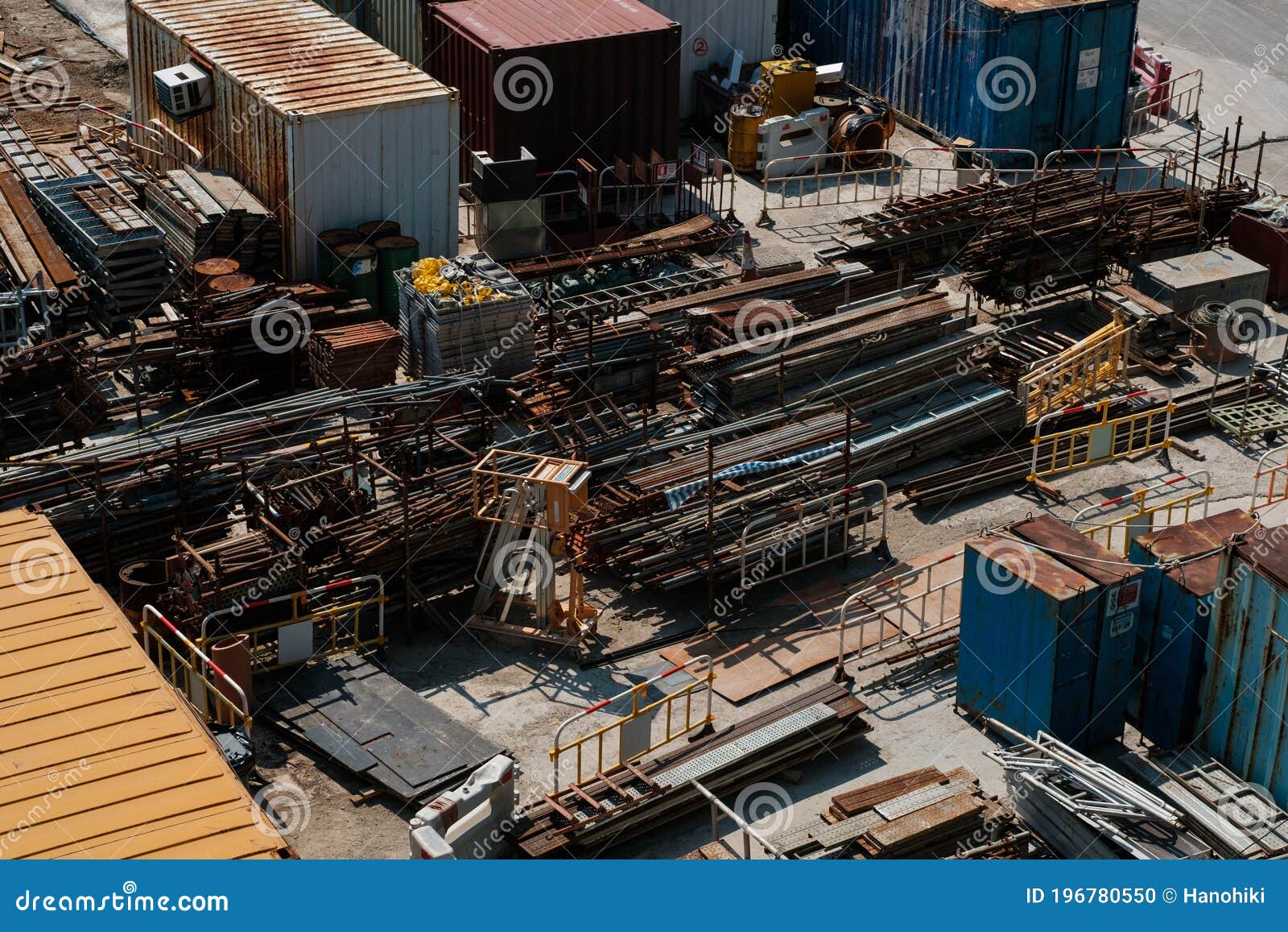 Steel Bars on Construction Material on Bulding Site Stock Photo - Image ...