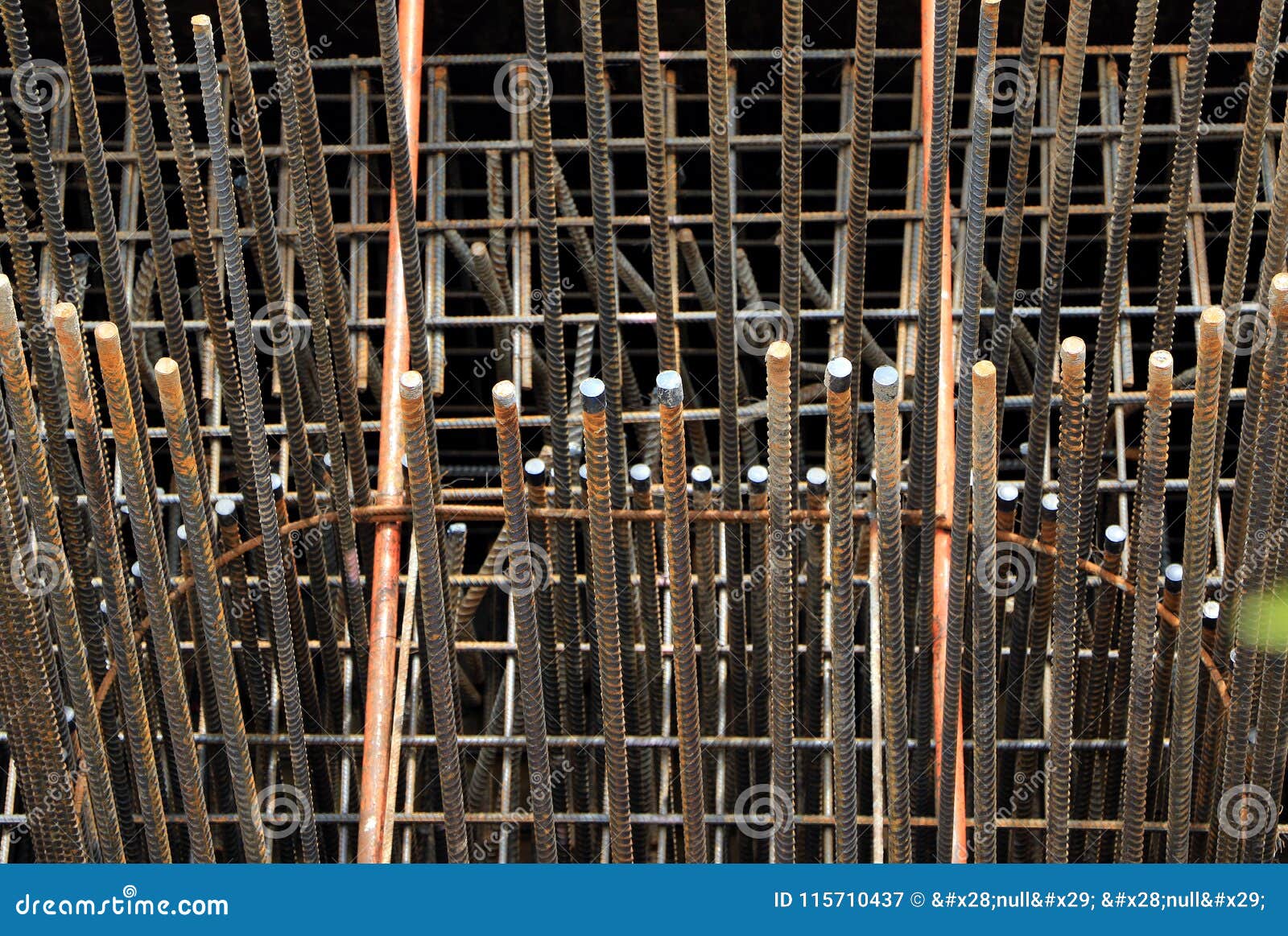 Steel Bars at Construction Site Editorial Photography - Image of ...