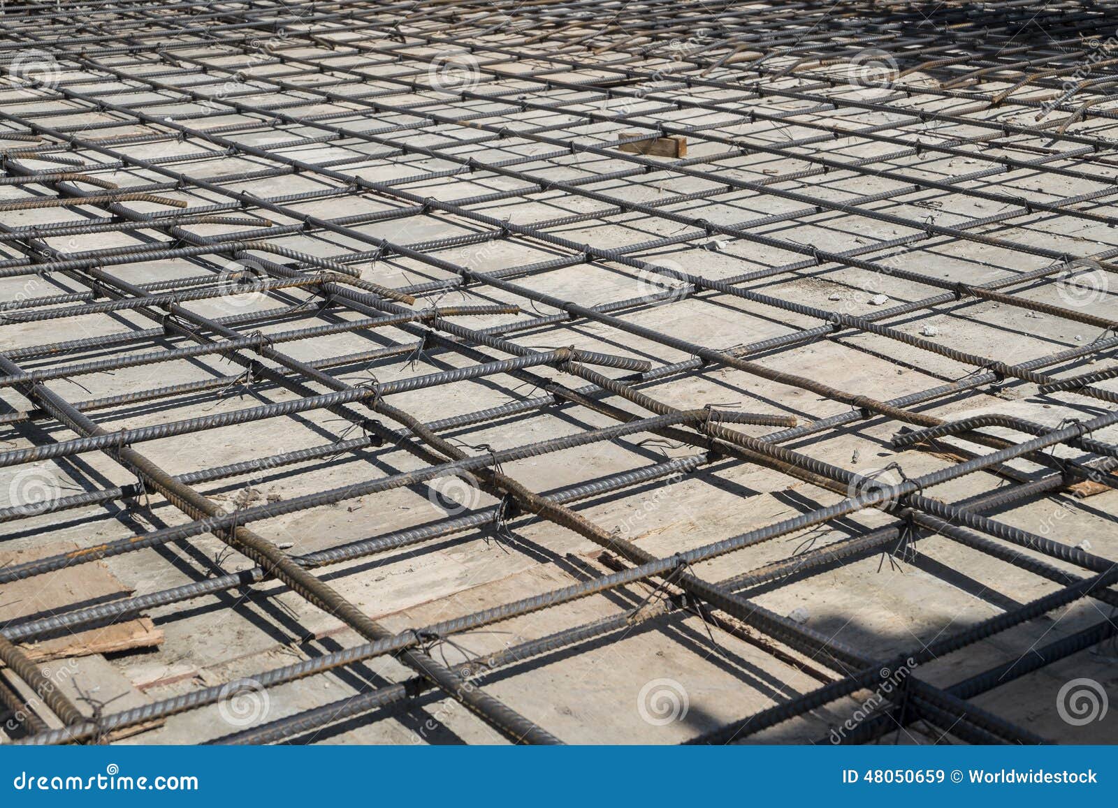 Steel Bars Mesh Reinforcement Stock Image - Image of outdoor, real ...