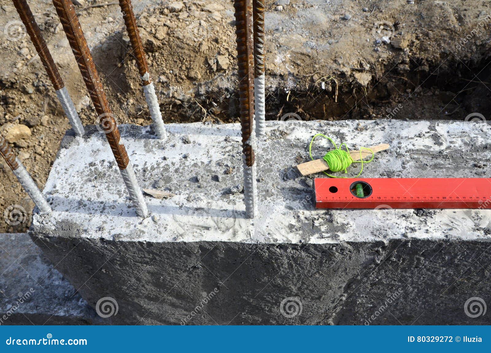 Steel Bars Reinforcement Column Stock Photo - Image of industrial, mesh ...