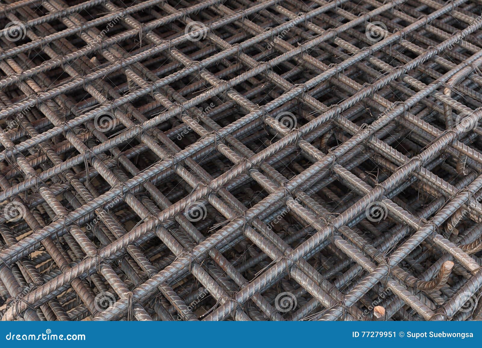 Steel bars reinforcement stock image. Image of metallic - 77279951