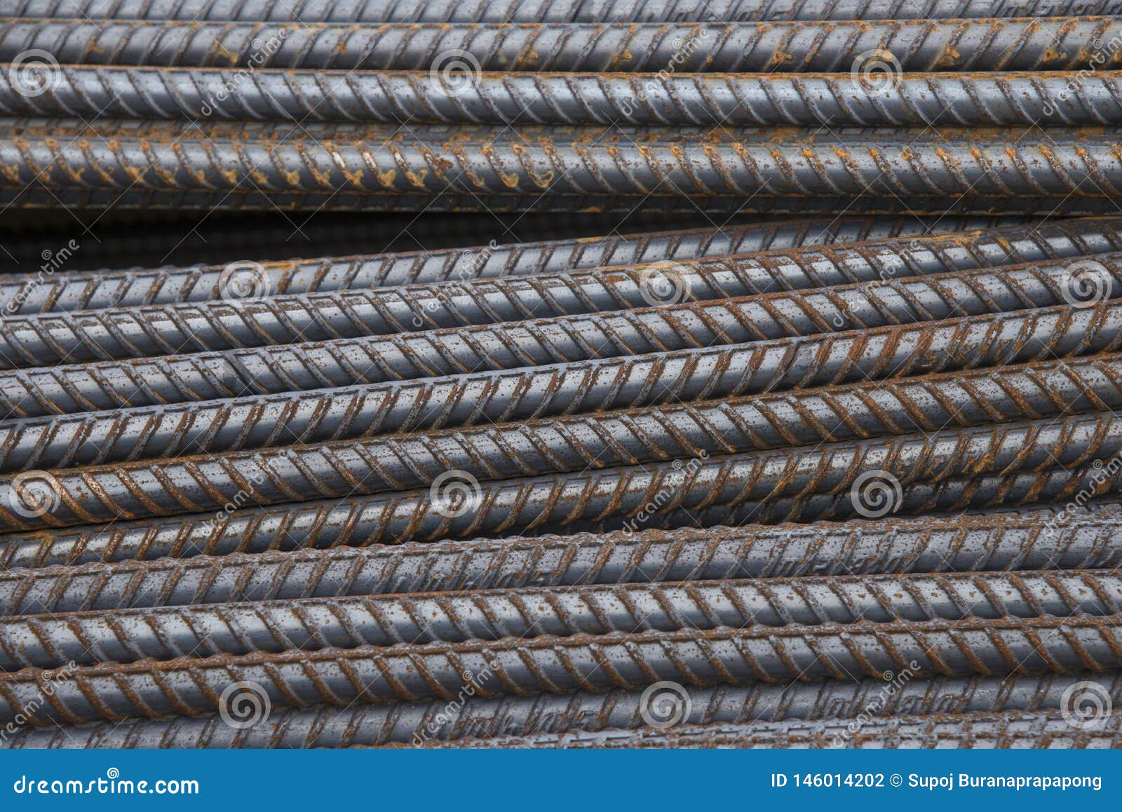 Steel Bars.Reinforcing Bar.rusty Steel Bars Construction Materials, In ...