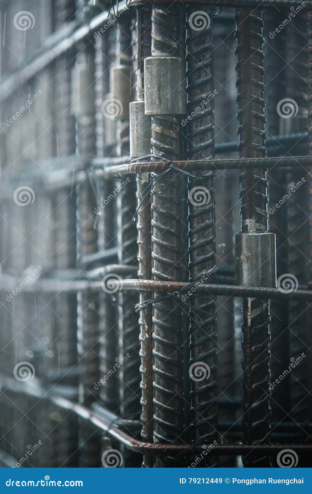 Steel Bars for Reinforcing Concrete Stock Image - Image of concreting ...