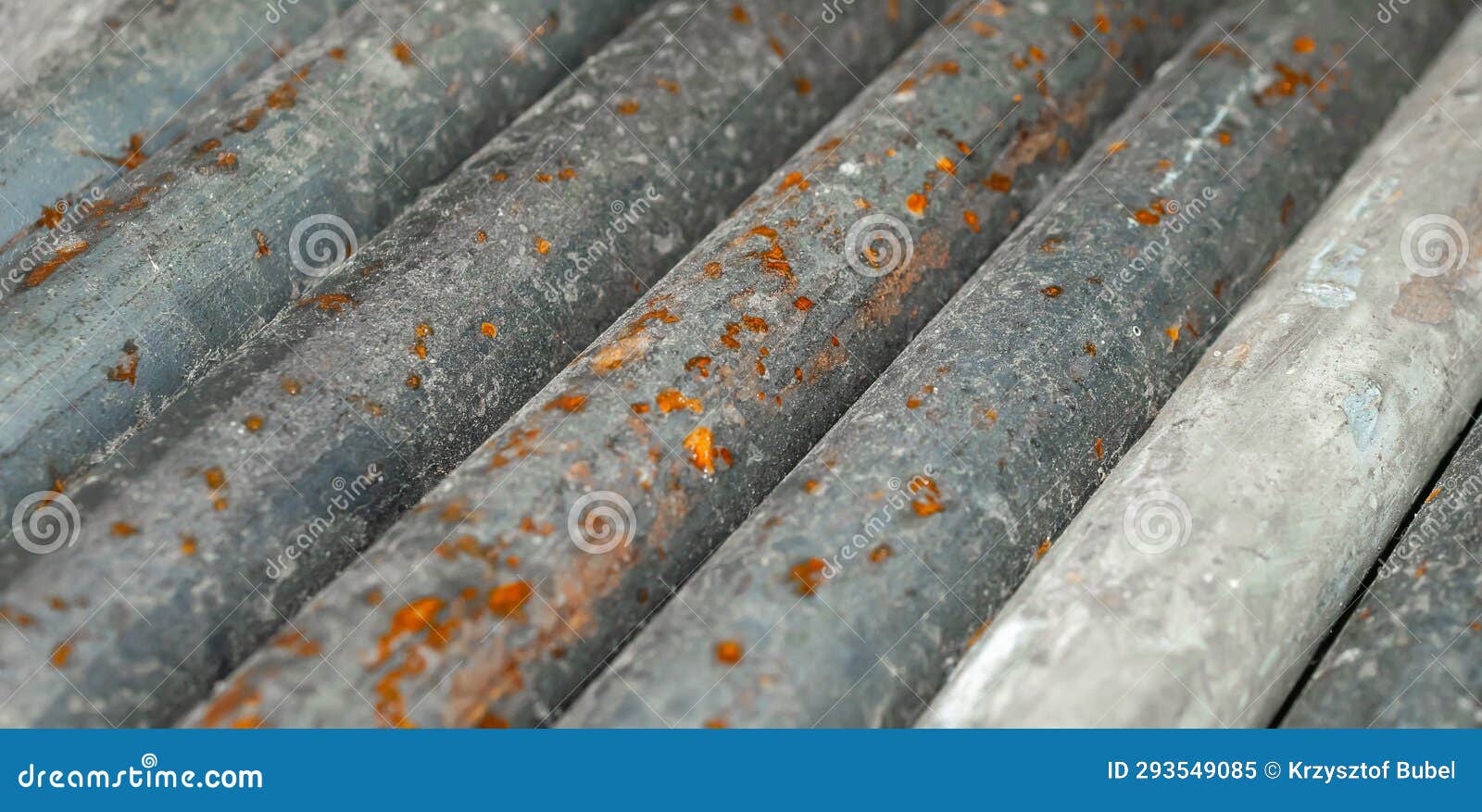 Steel Bars with Rust. Background Stock Image - Image of equipment ...