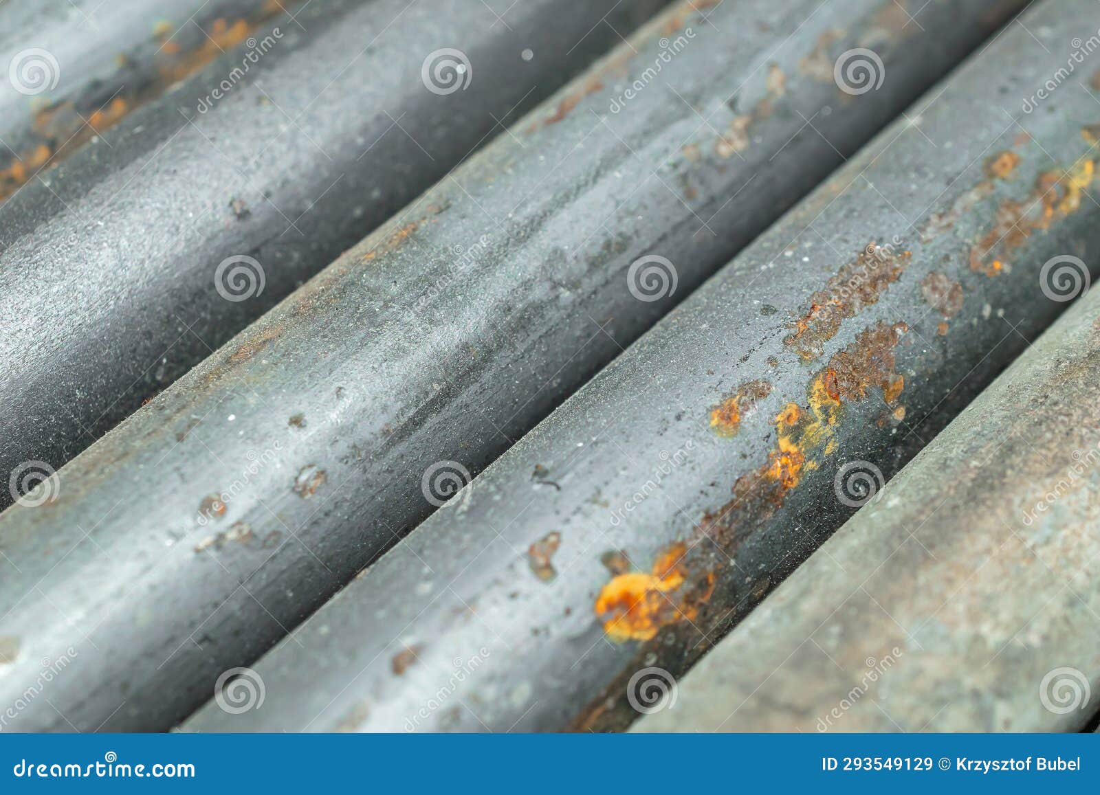 Steel Bars with Rust. Background Stock Image - Image of construction ...