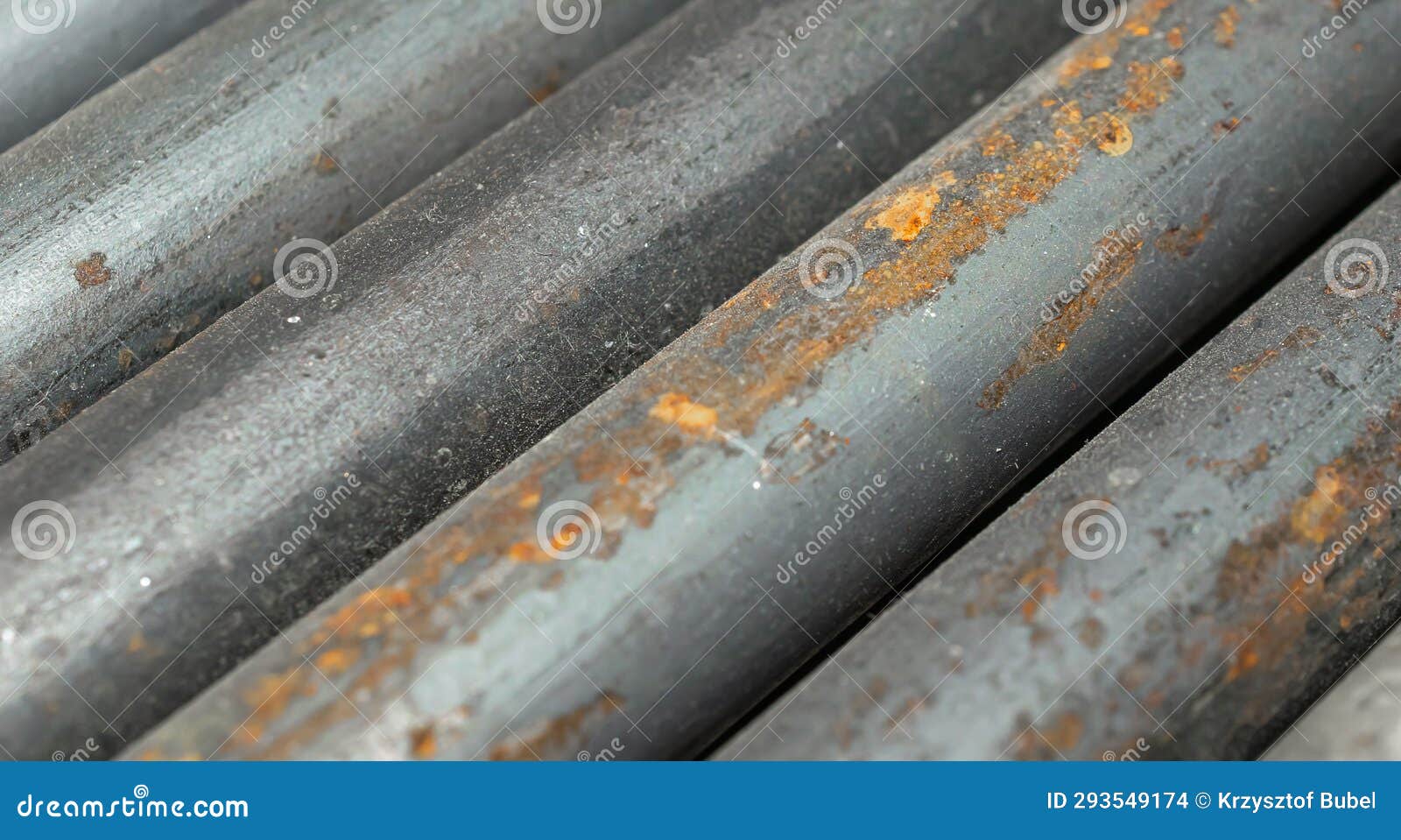 Steel Bars with Rust. Background Stock Photo - Image of background ...