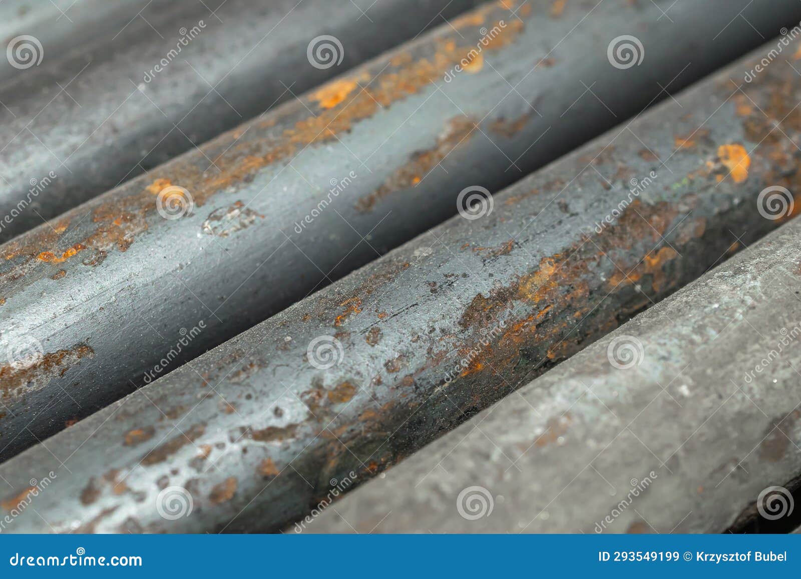 Steel Bars with Rust. Background Stock Image - Image of construction ...