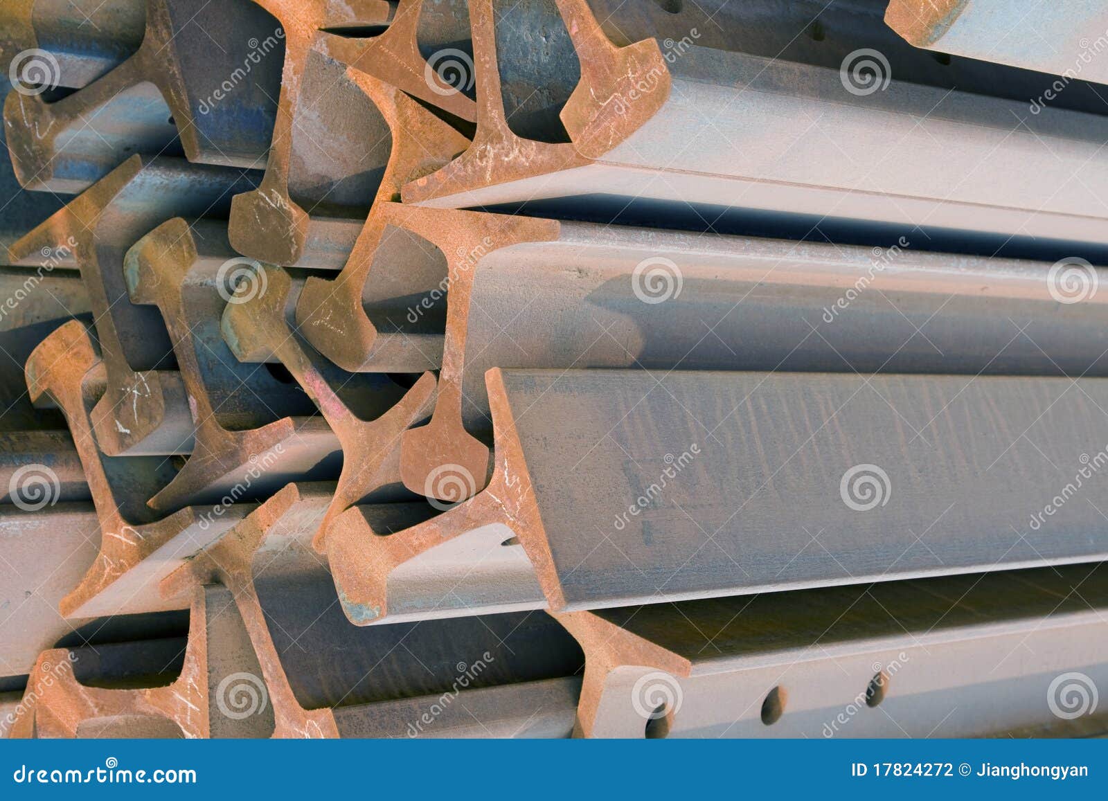 Steel Beams stock photo. Image of beams, industry, angle - 17824272