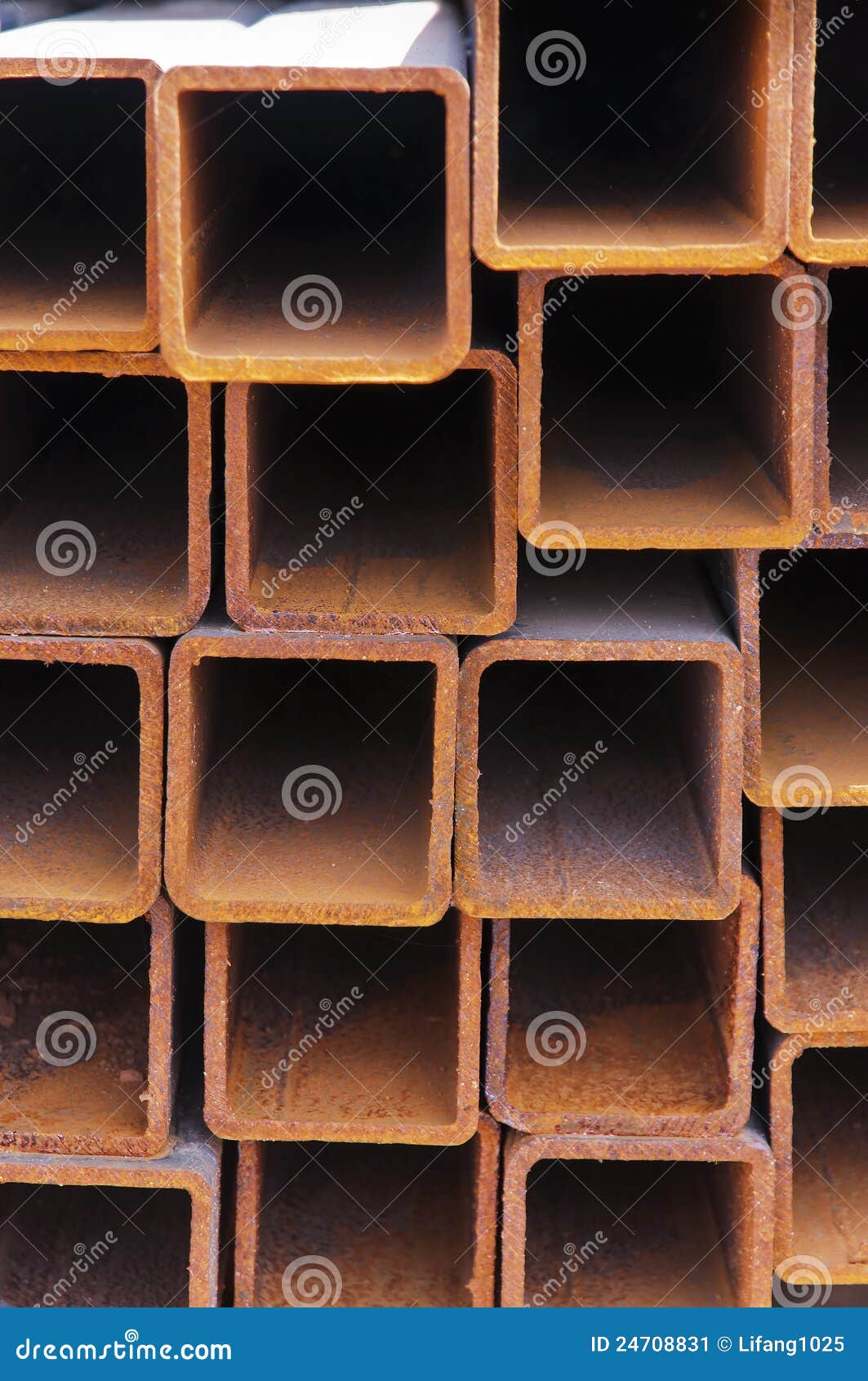 Steel Beams stock image. Image of beam, painted, durable - 24708831