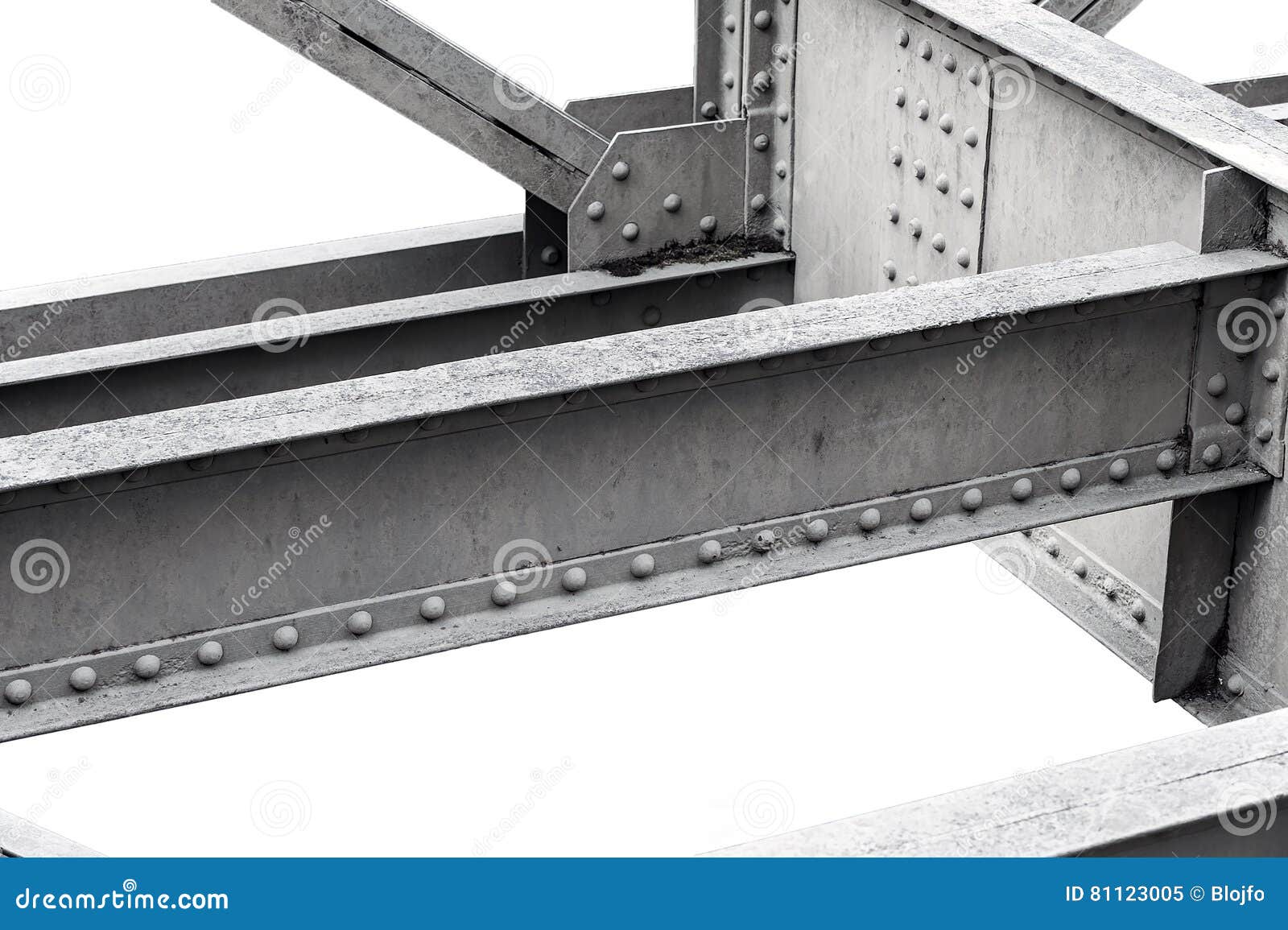 Steel beams stock image. Image of material, girder, structure - 81123005