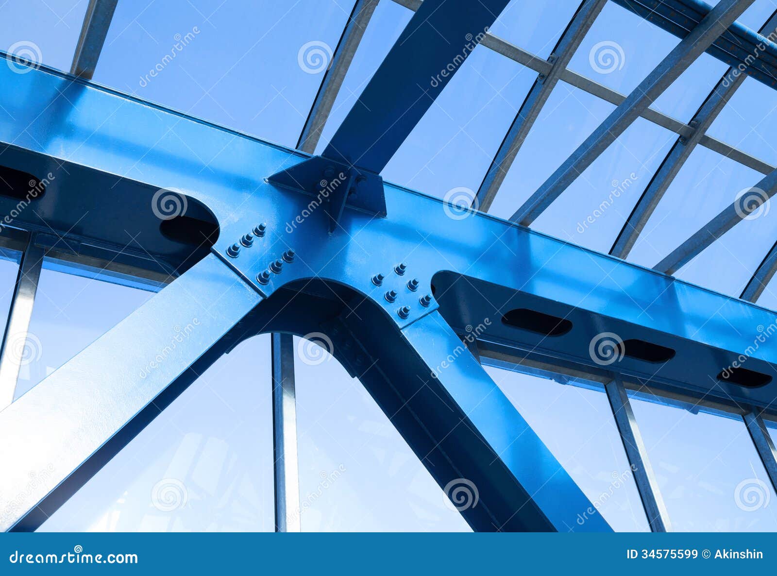 Steel beams stock image. Image of architecture, develop - 34575599