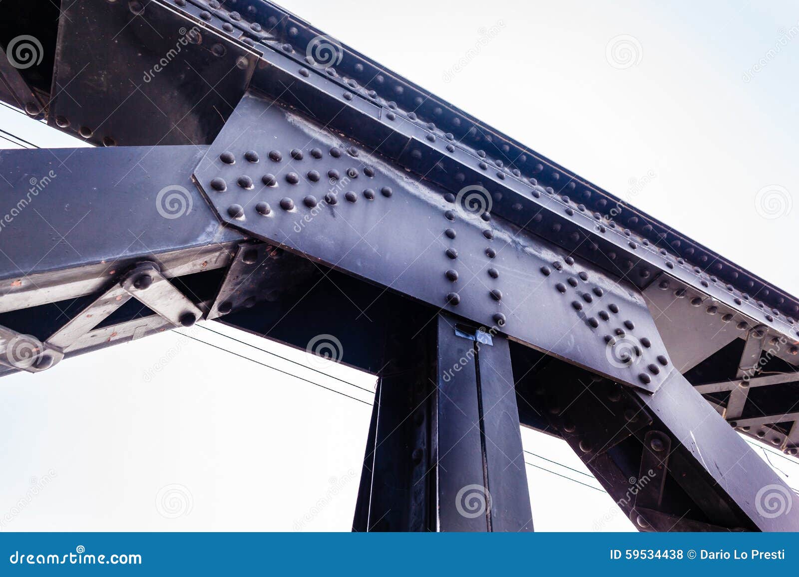 Steel beams stock photo. Image of rails, assembly, rusty - 59534438