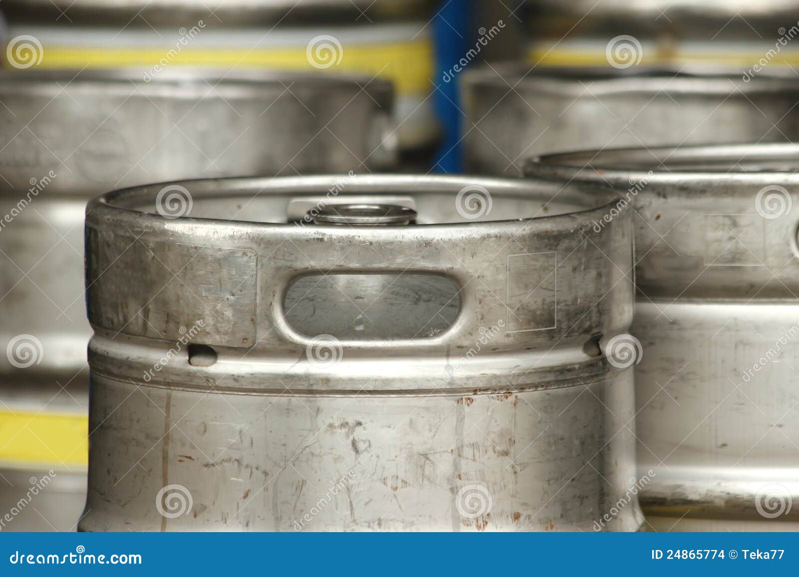 Steel beer barrels stock photo. Image of steel, store - 24865774