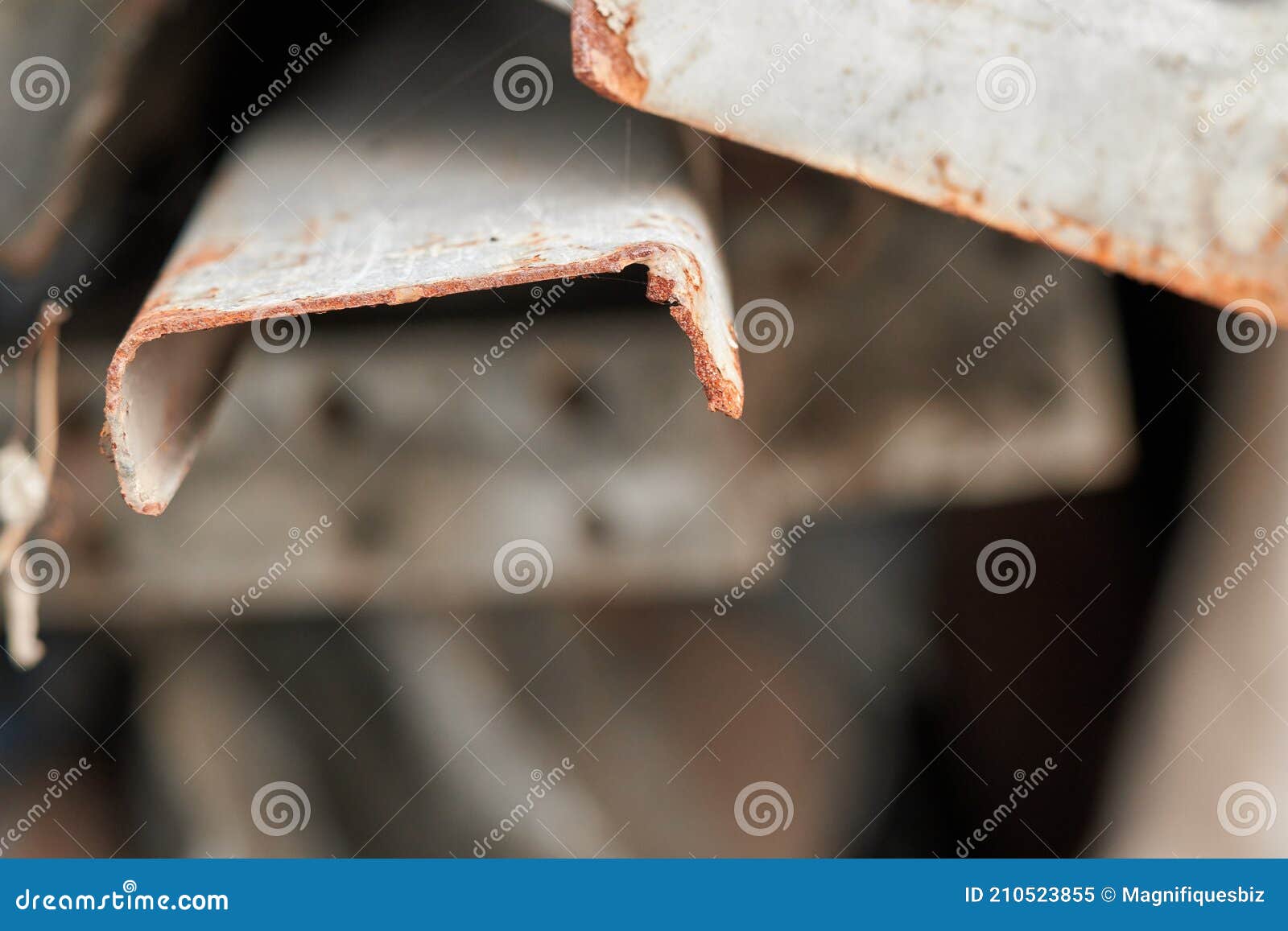 The Steel that Began To Rust on the Pile of Steel Poles Stock Image ...