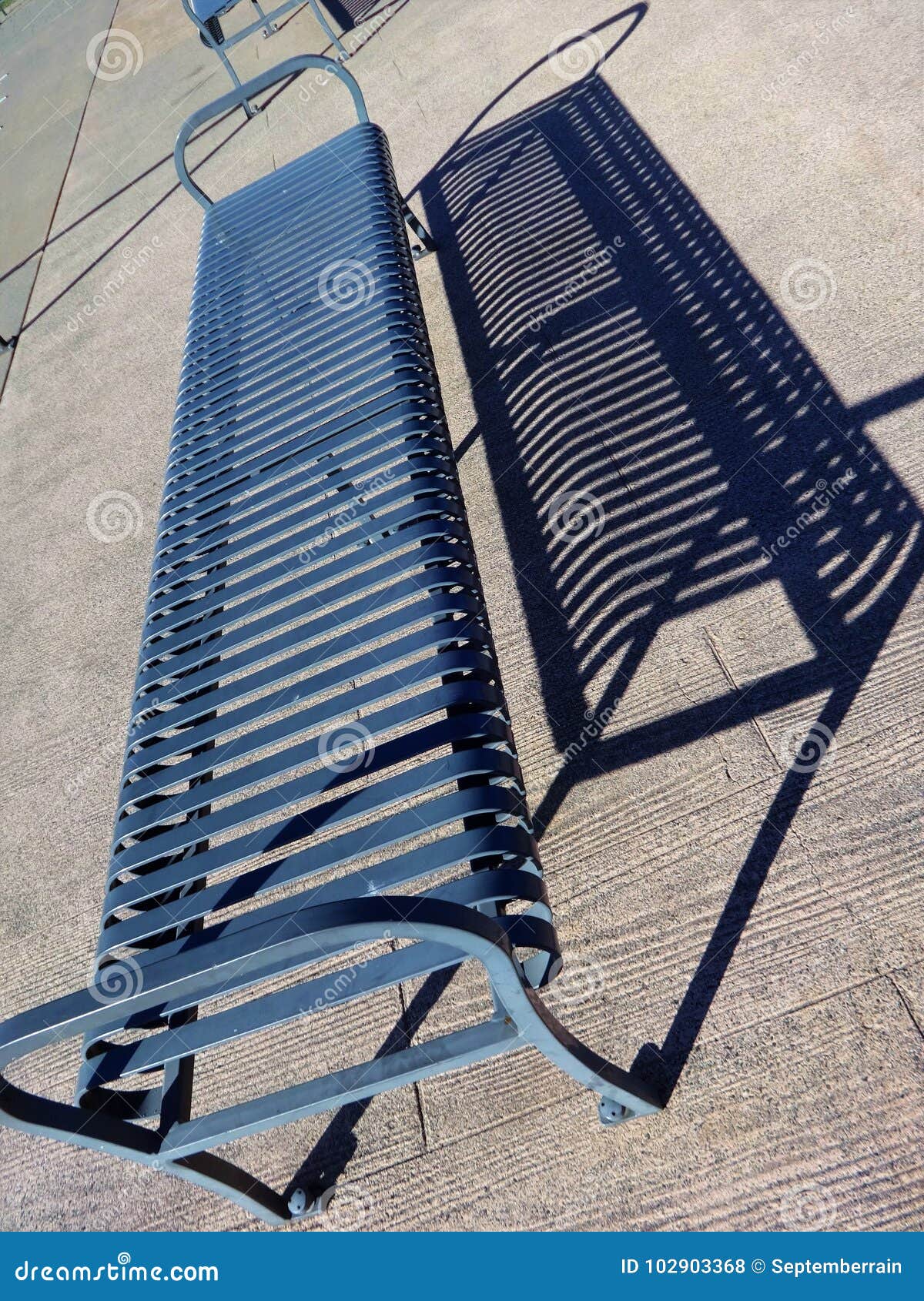 Bench And Shadow On The Street Royalty-Free Stock Photography ...