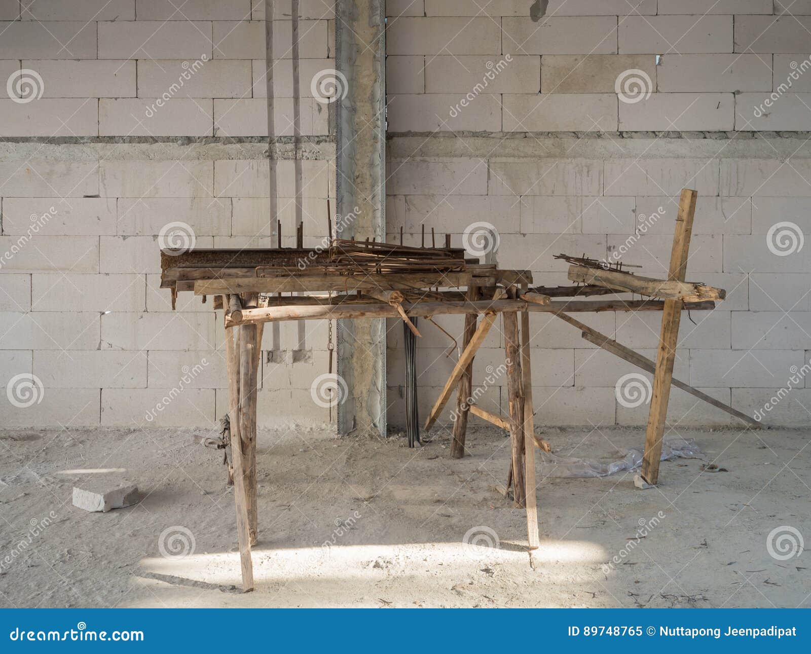 Steel Bar Bending On Table Stock Photography | CartoonDealer.com #148450112