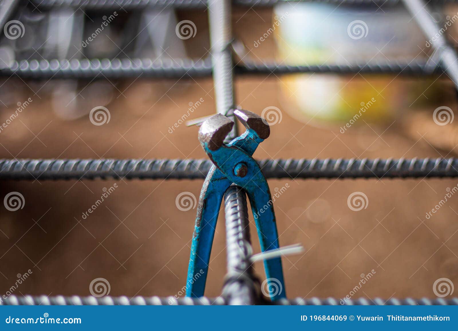 Steel Bending Pliers Reinforcement. Steel Pliers for the Construction ...