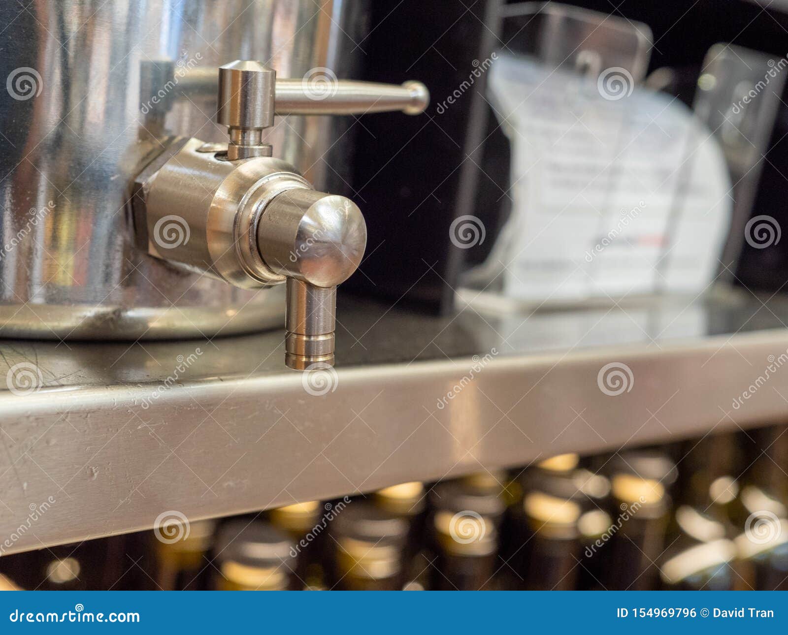 Oil Dispenser Handle, Green Color That Separates From The Background ...
