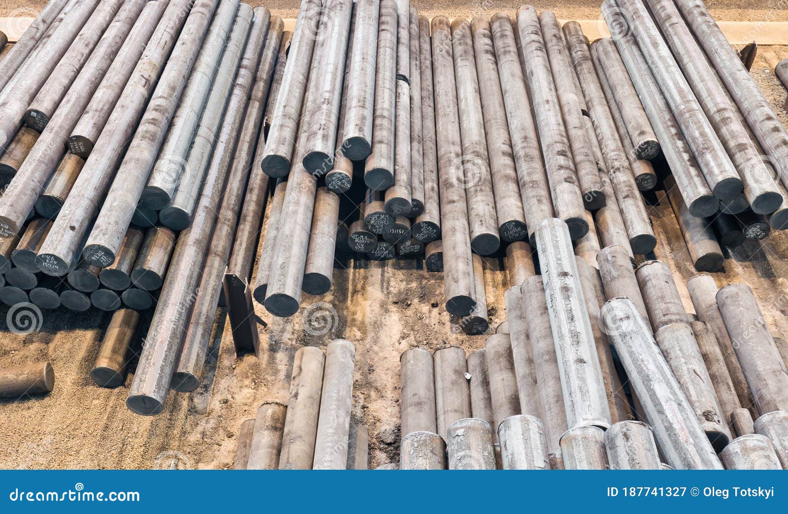 The Steel Billet in Factory Warehouse Stock Image - Image of steel ...