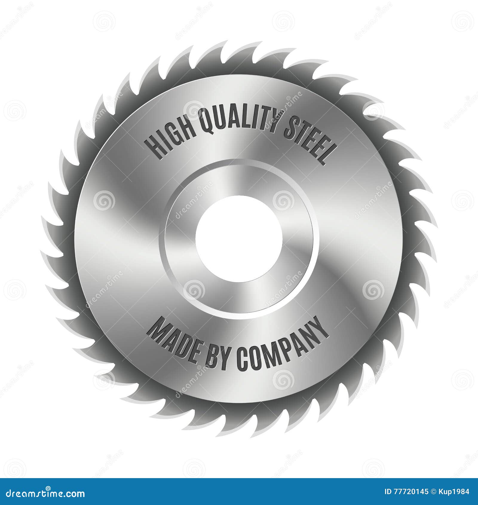 Steel Blade for the Saw, Vector Illustration. Stock Vector ...
