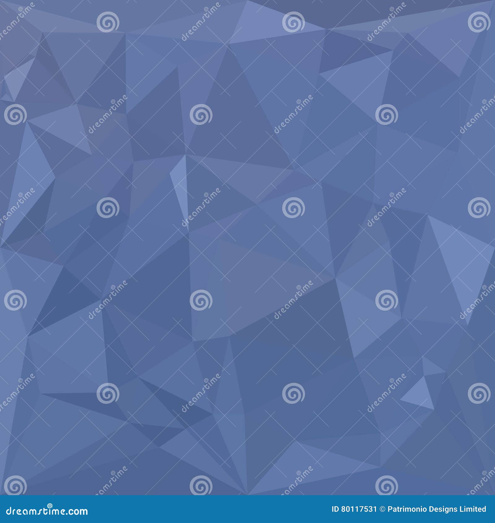 Steel Blue Abstract Low Polygon Background Stock Vector - Illustration ...